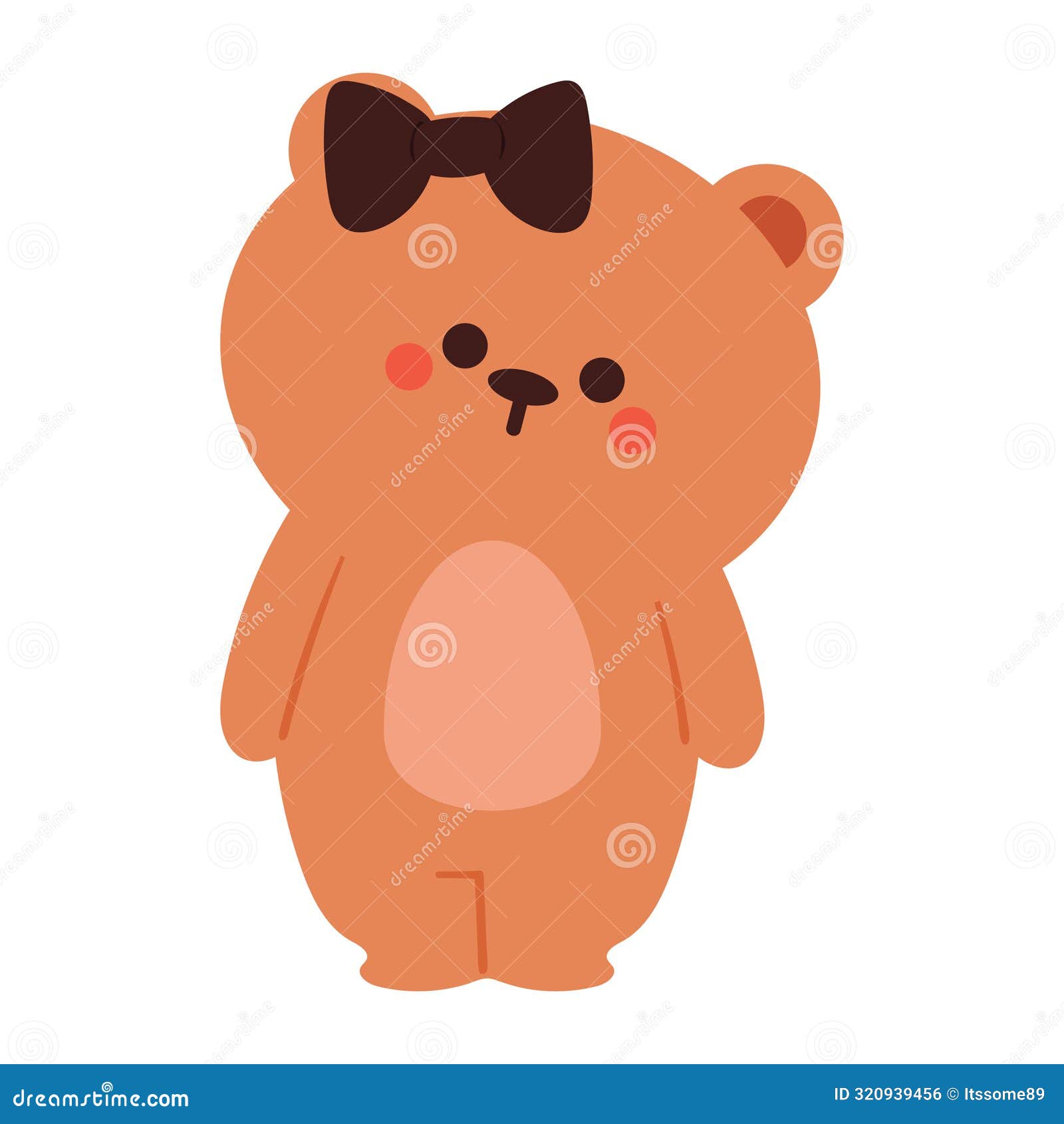 Cute Hand Drawing Cartoon Bear Stock Vector - Illustration of mammals ...