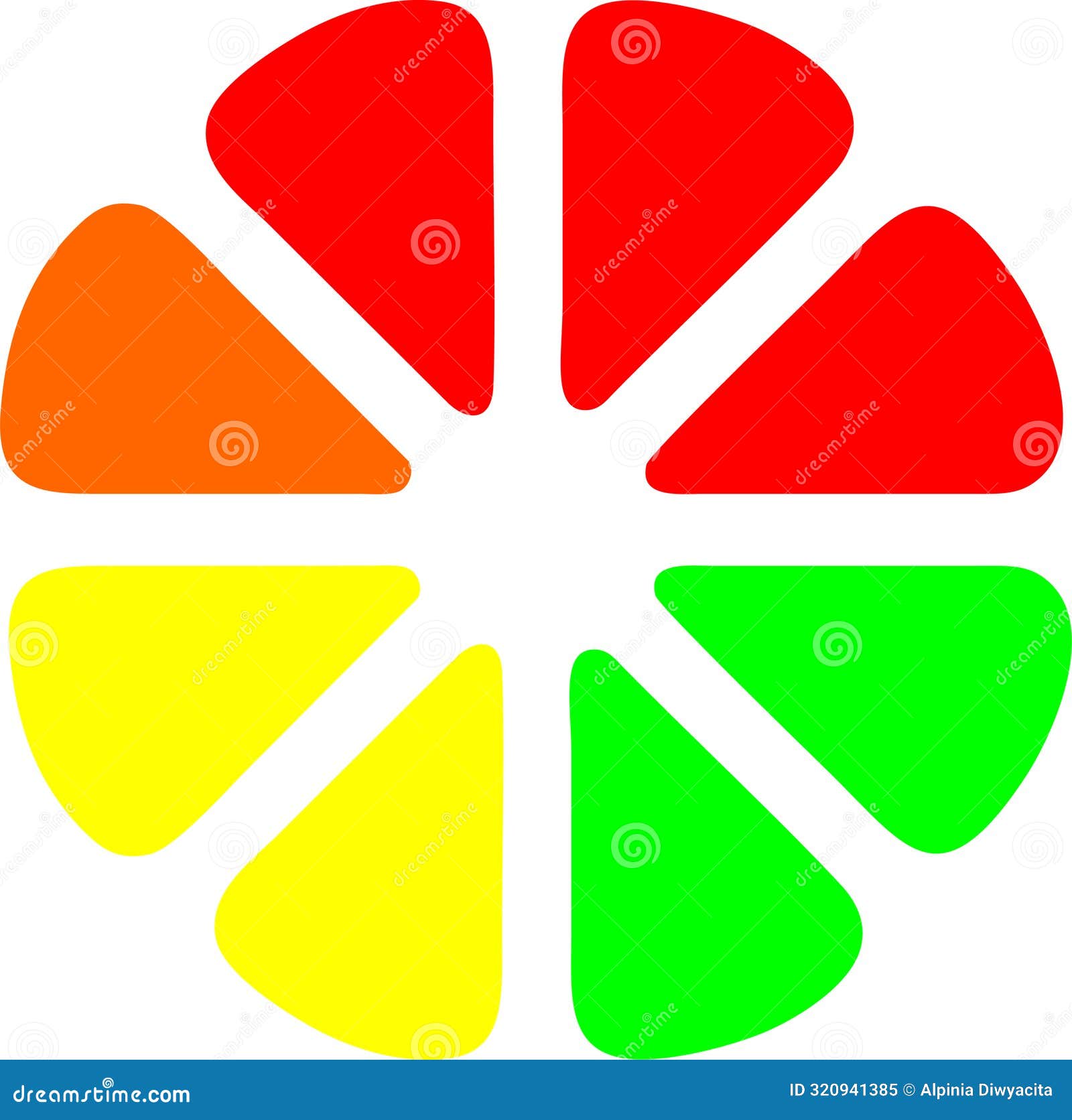 A simple pie chart icon stock vector. Illustration of educational ...
