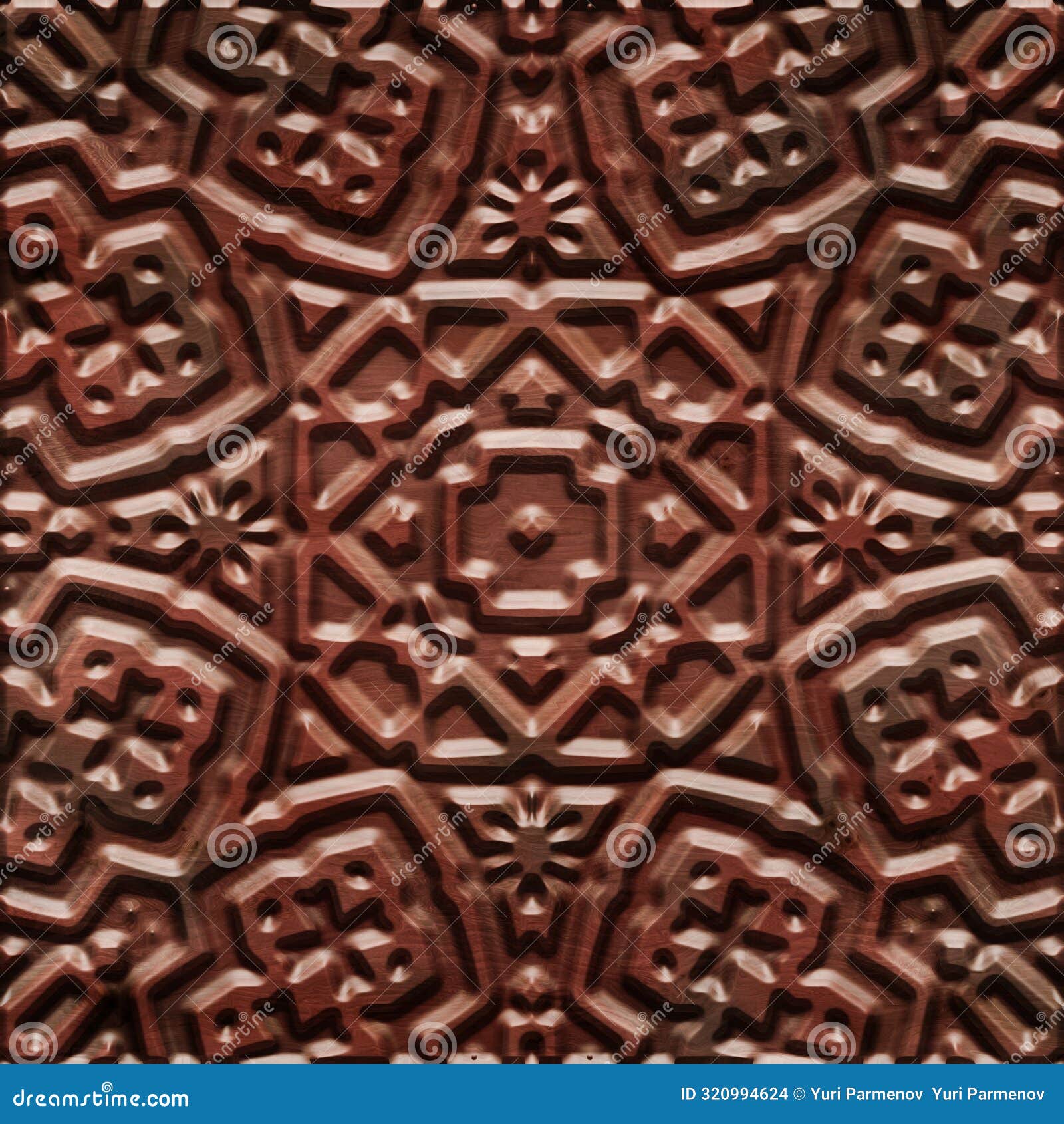 In-depth Engraving On A Polished Metal Surface. Bas - Relief Panels ...