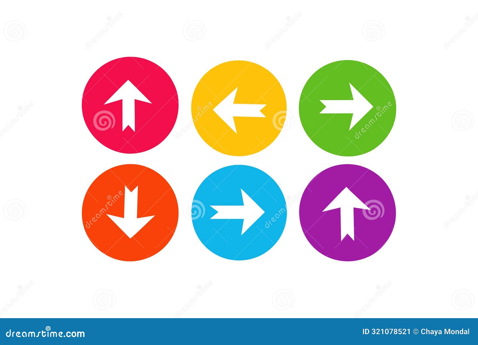 Collection of Arrow Icons Vector Illustration. Stock Vector ...