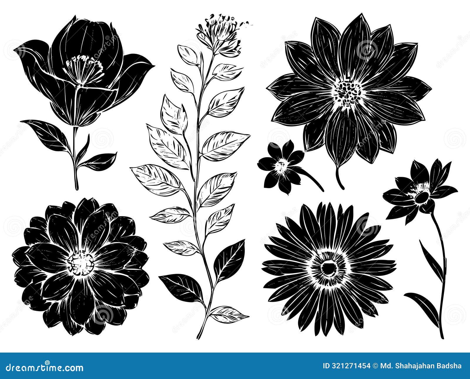 Flowers, Wildflowers Eps Files, Flowers Garden, Flowers Stock Vector ...