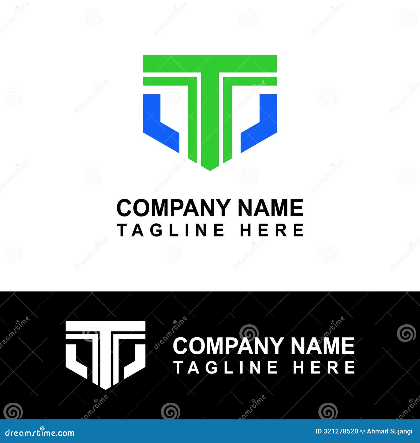 Vector Logo T with Good Color Examples Stock Vector - Illustration of ...
