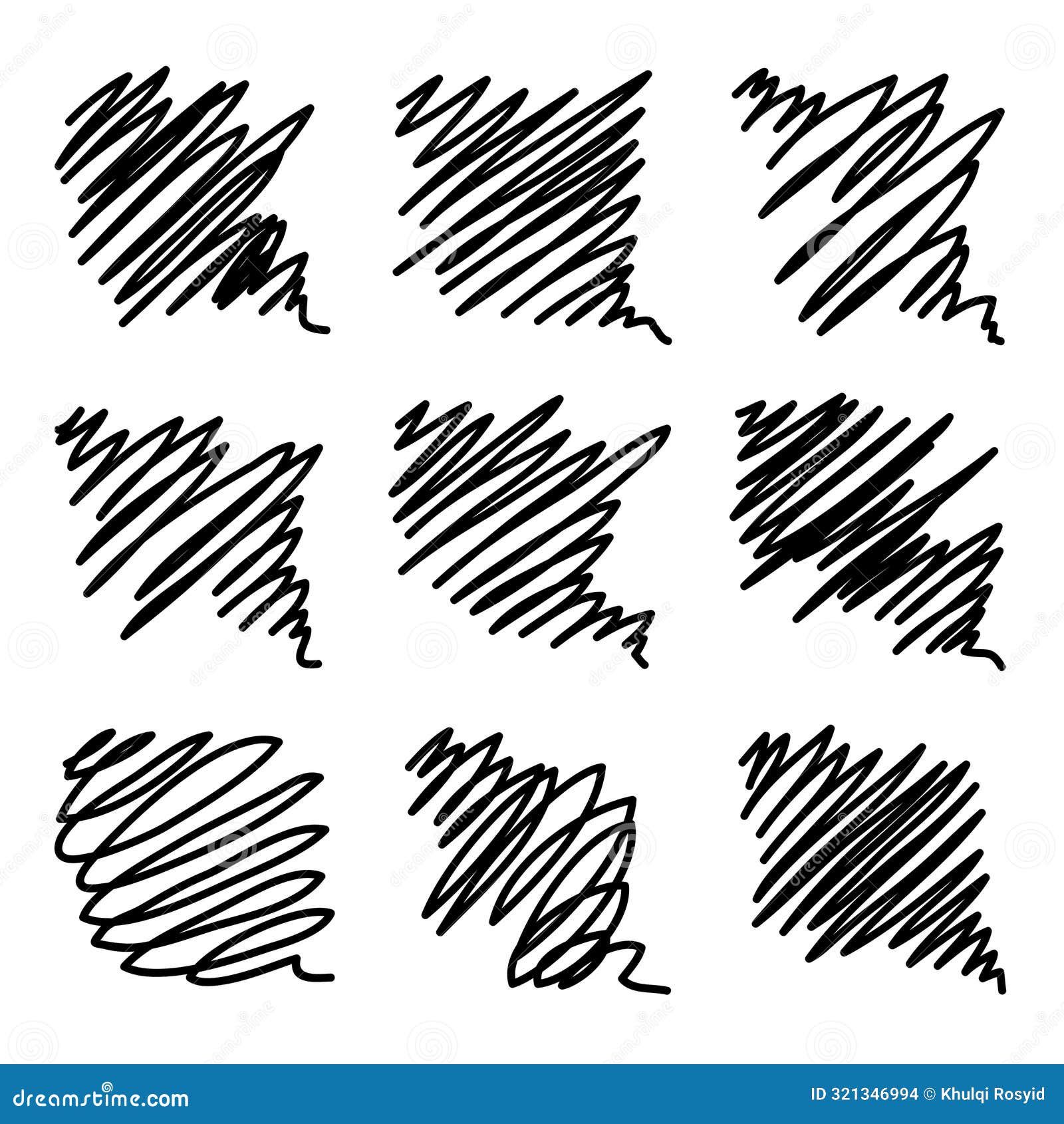 Vector Abstract Pen Sketch Random Scribbles Set. Scribbles Vector ...