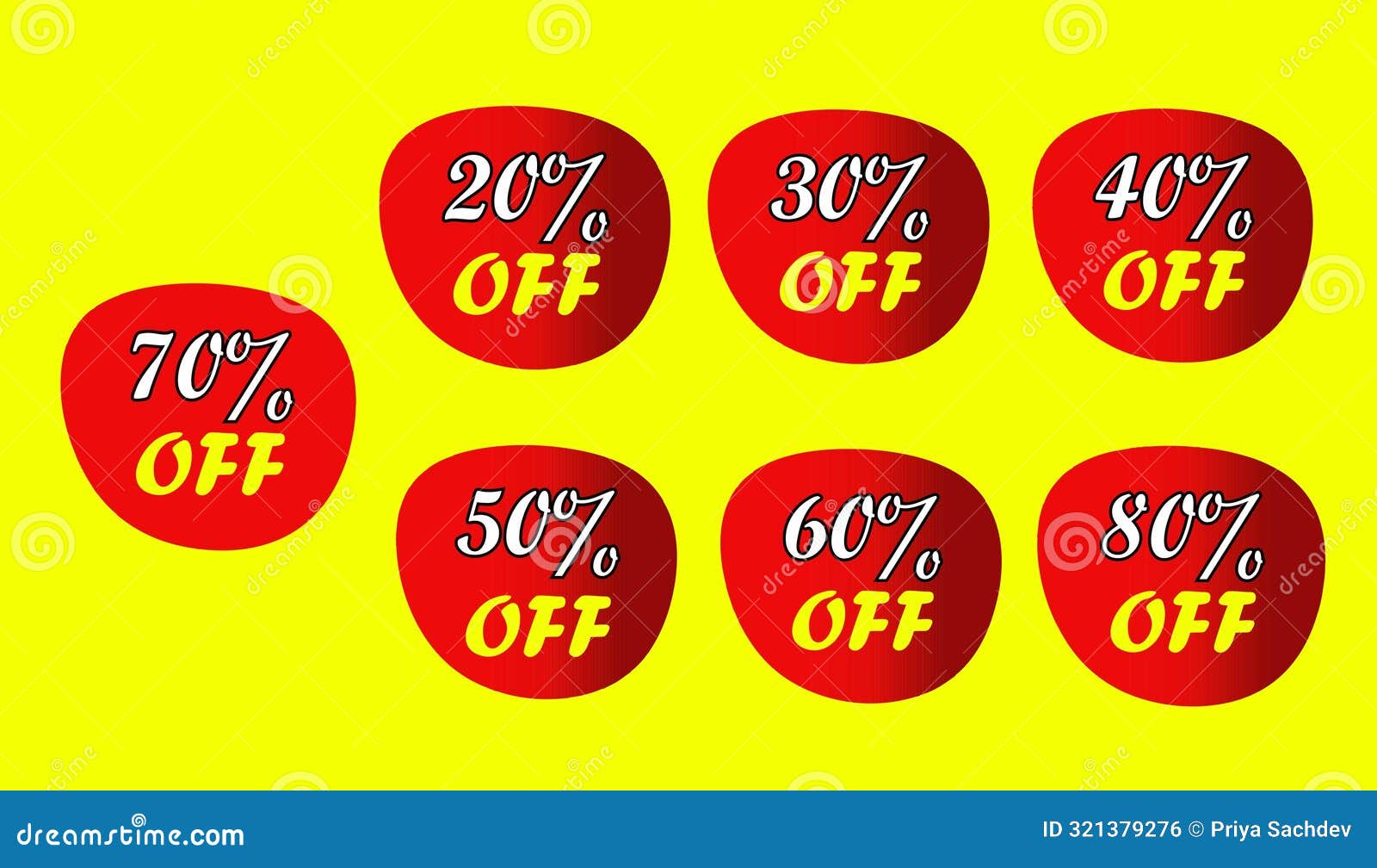 Set of Discount Tags or Stickers Stock Vector - Illustration of ...