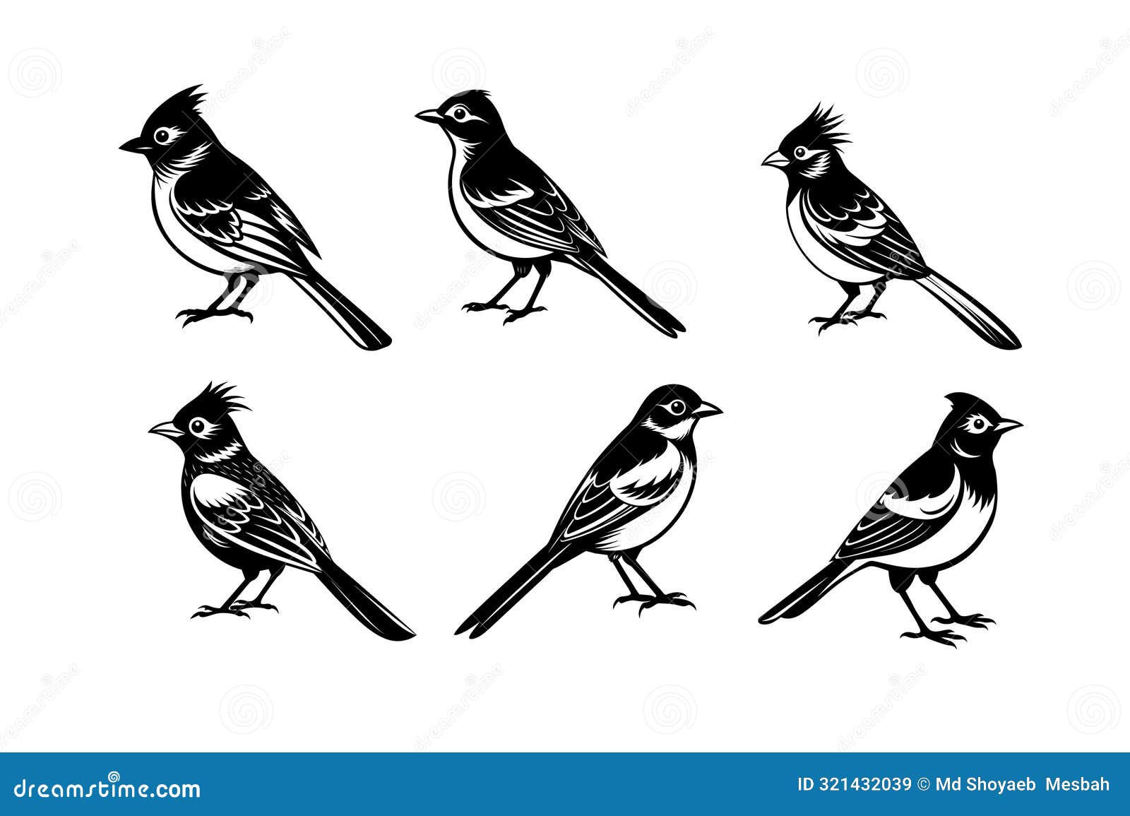 Bulbul Vector Bird Coloring Page | CartoonDealer.com #291767924