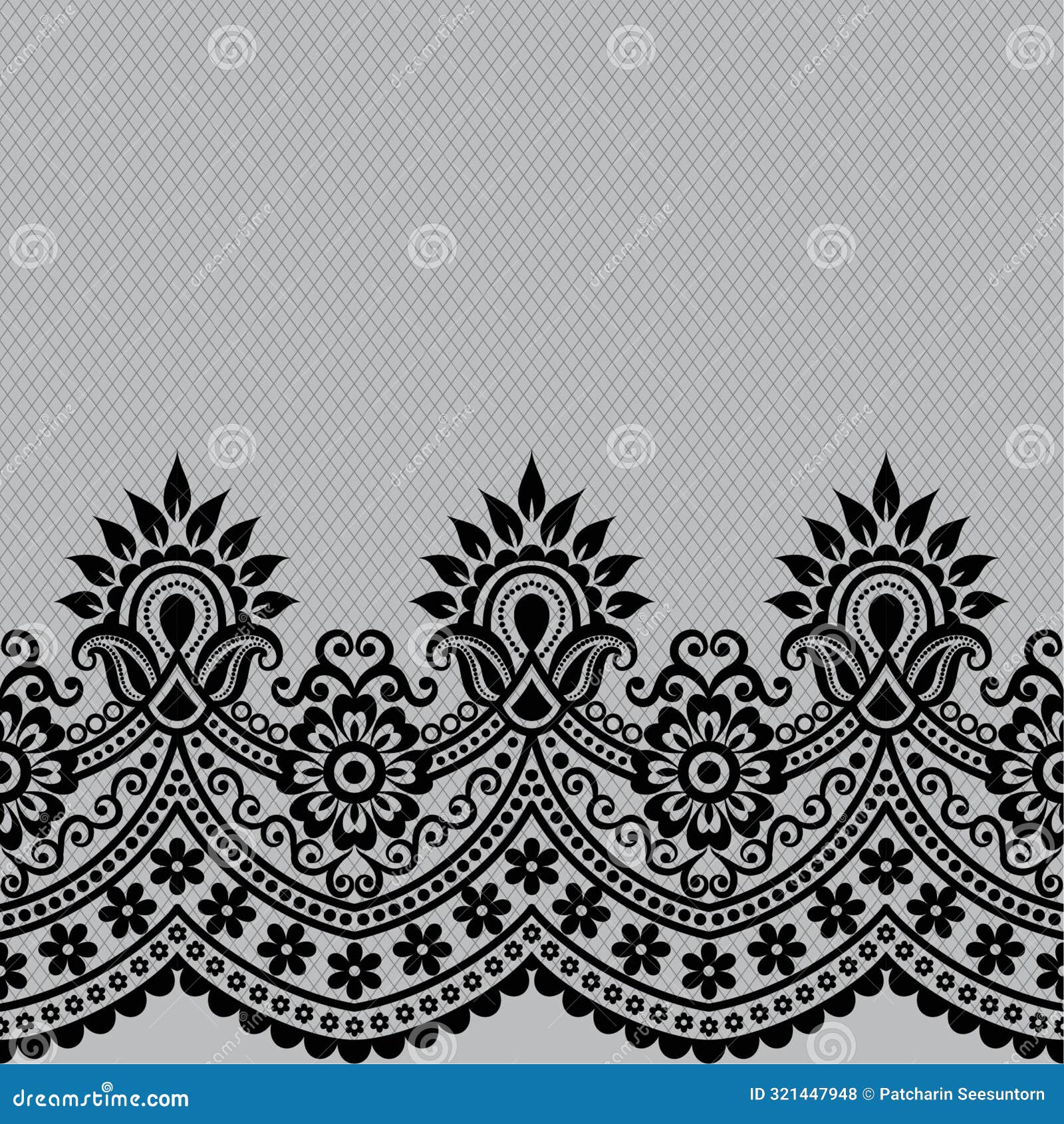 Neckline Design. Floral Lace Pattern Embroidery Ethnic Embroidery ...