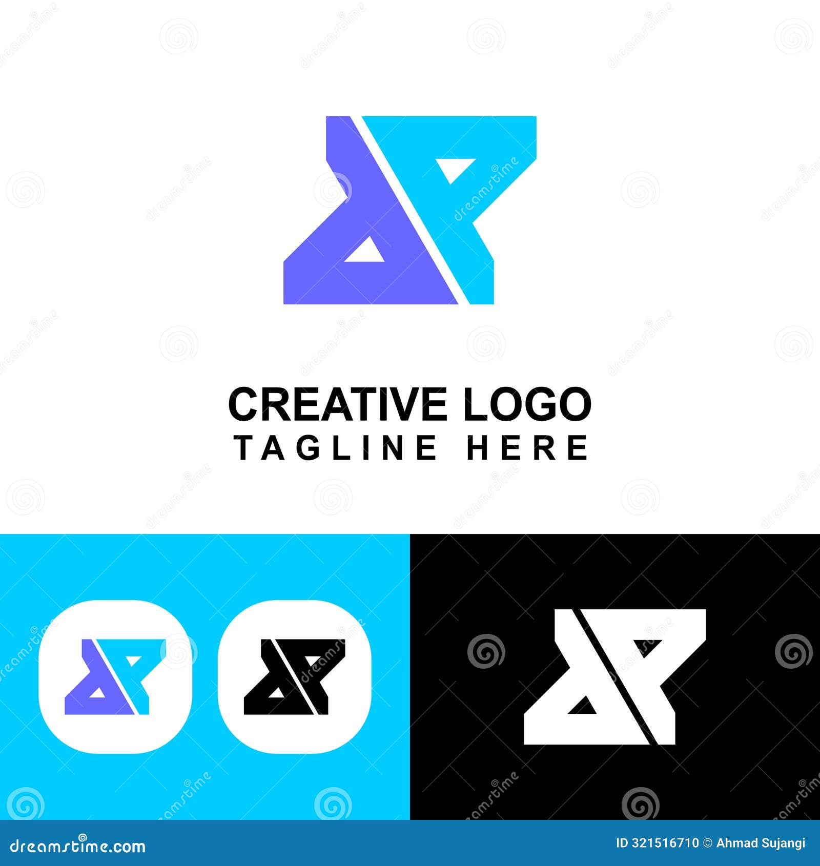 Amazing Logo Design with Solid Colors Stock Vector - Illustration of ...