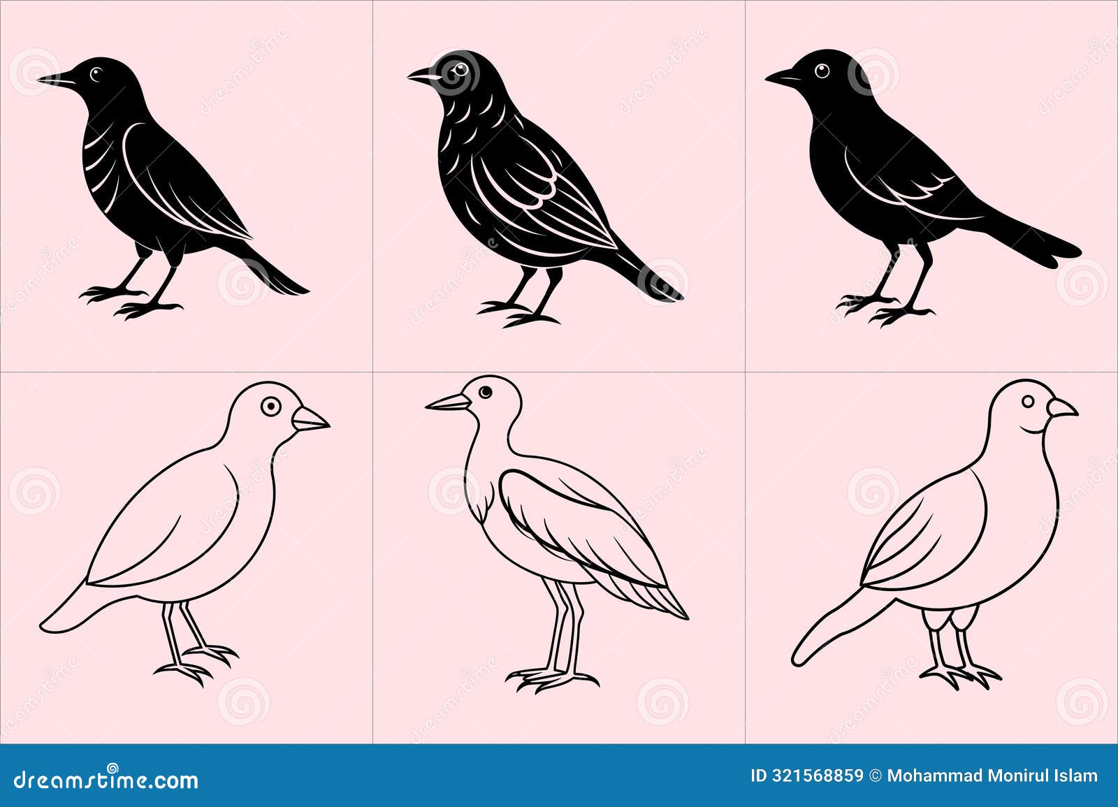 Print Stunning Bird Vector Illustrations for Your Creative Projects ...