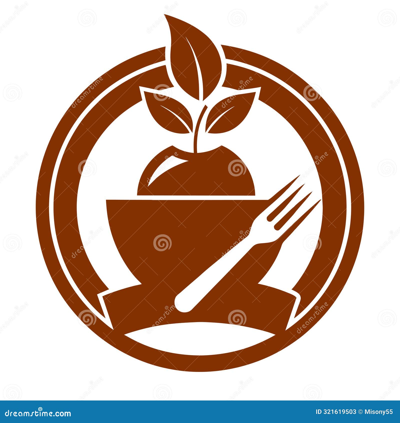 Food Minimalist Logo Icon Design Stock Illustration - Illustration of ...