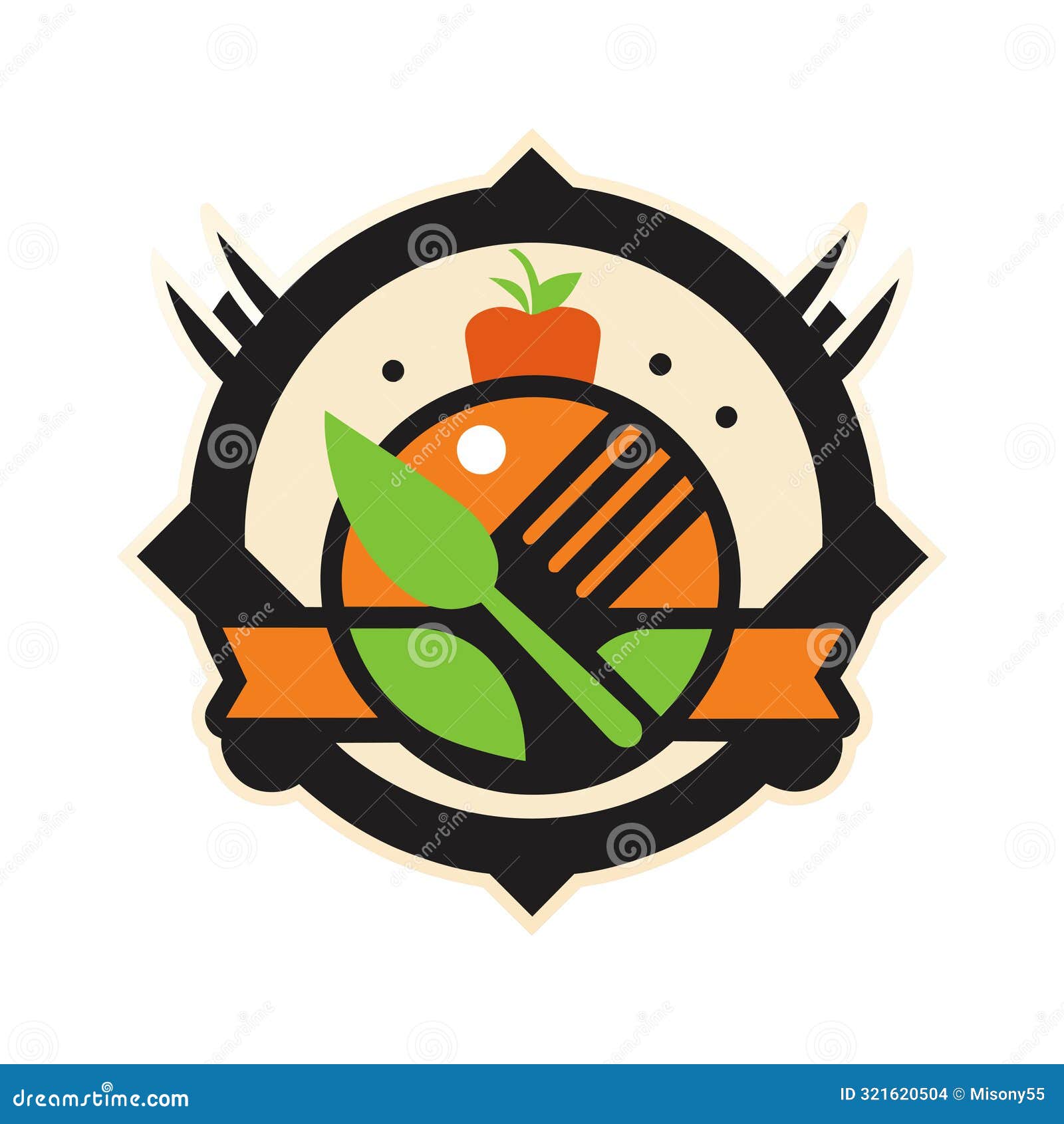 Food Minimalist Logo Icon Design Stock Illustration - Illustration of ...