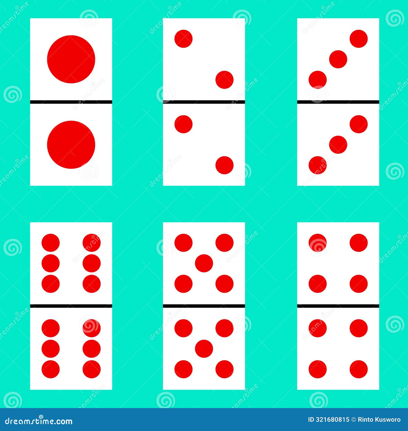 Domino Card Logo Template Icon Illustration Design. Game. Stock Vector ...