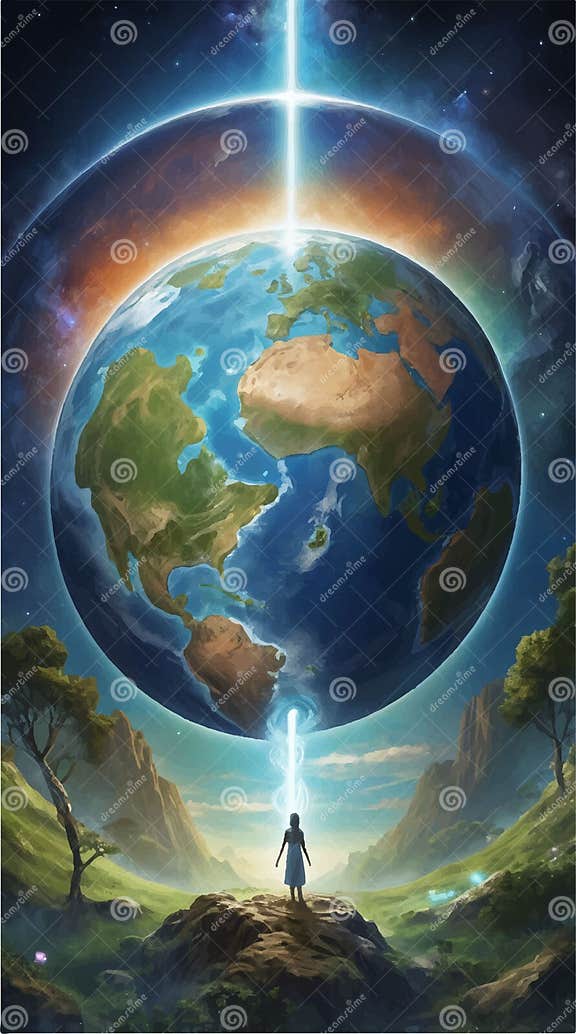 Cosmic Connection: Inspiring Digital Art of Earth and Spiritual Energy ...