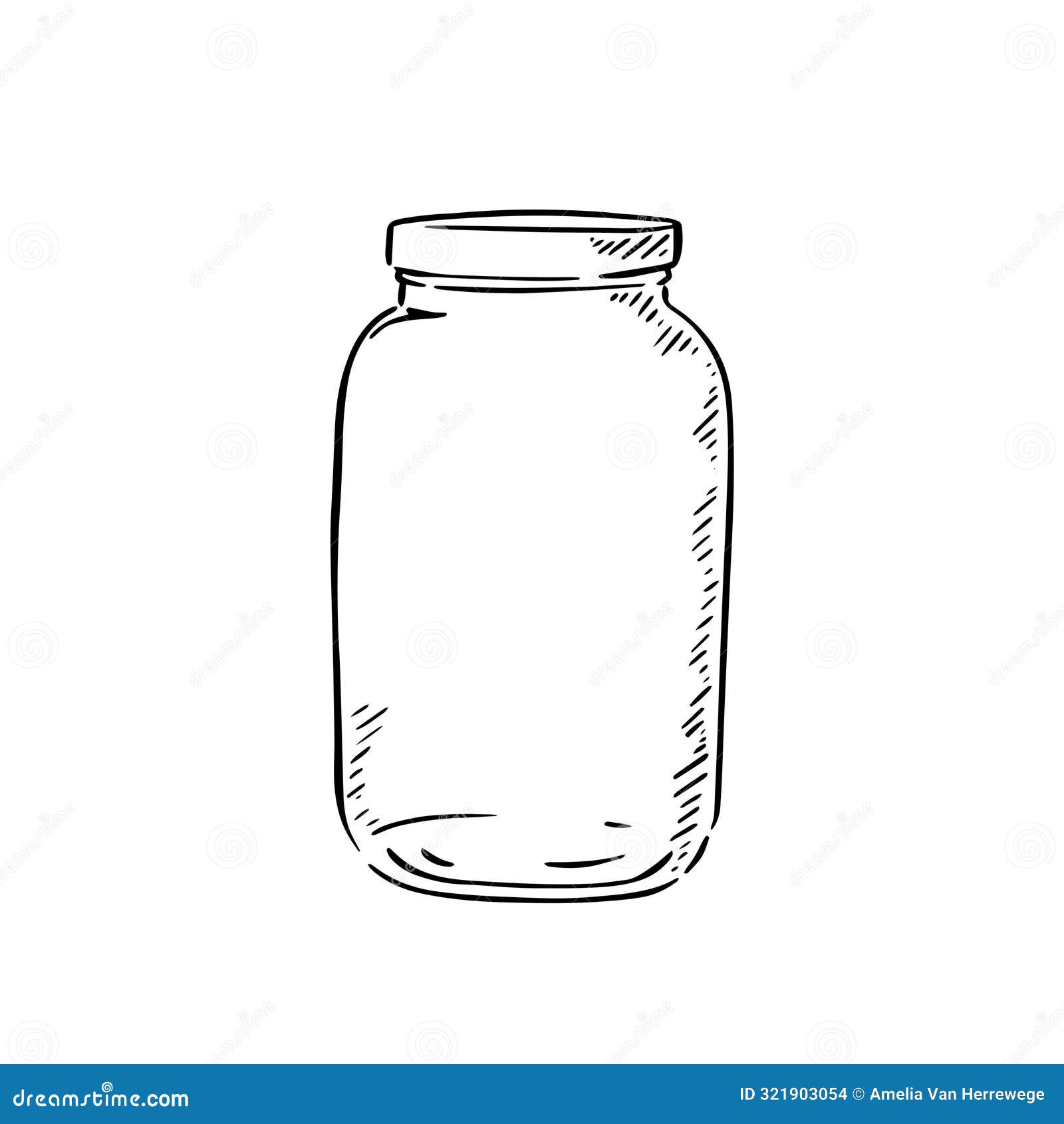 Jam jar illustration stock vector. Illustration of storage - 321903054