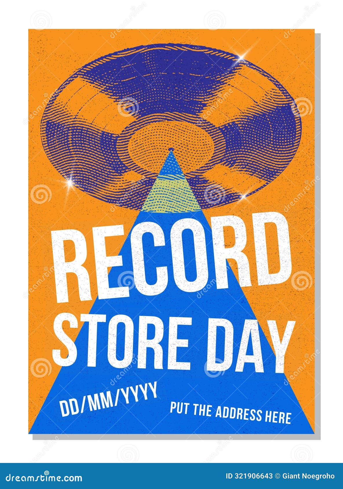 Record Store Day Poster and Flyer Template Stock Vector - Illustration ...