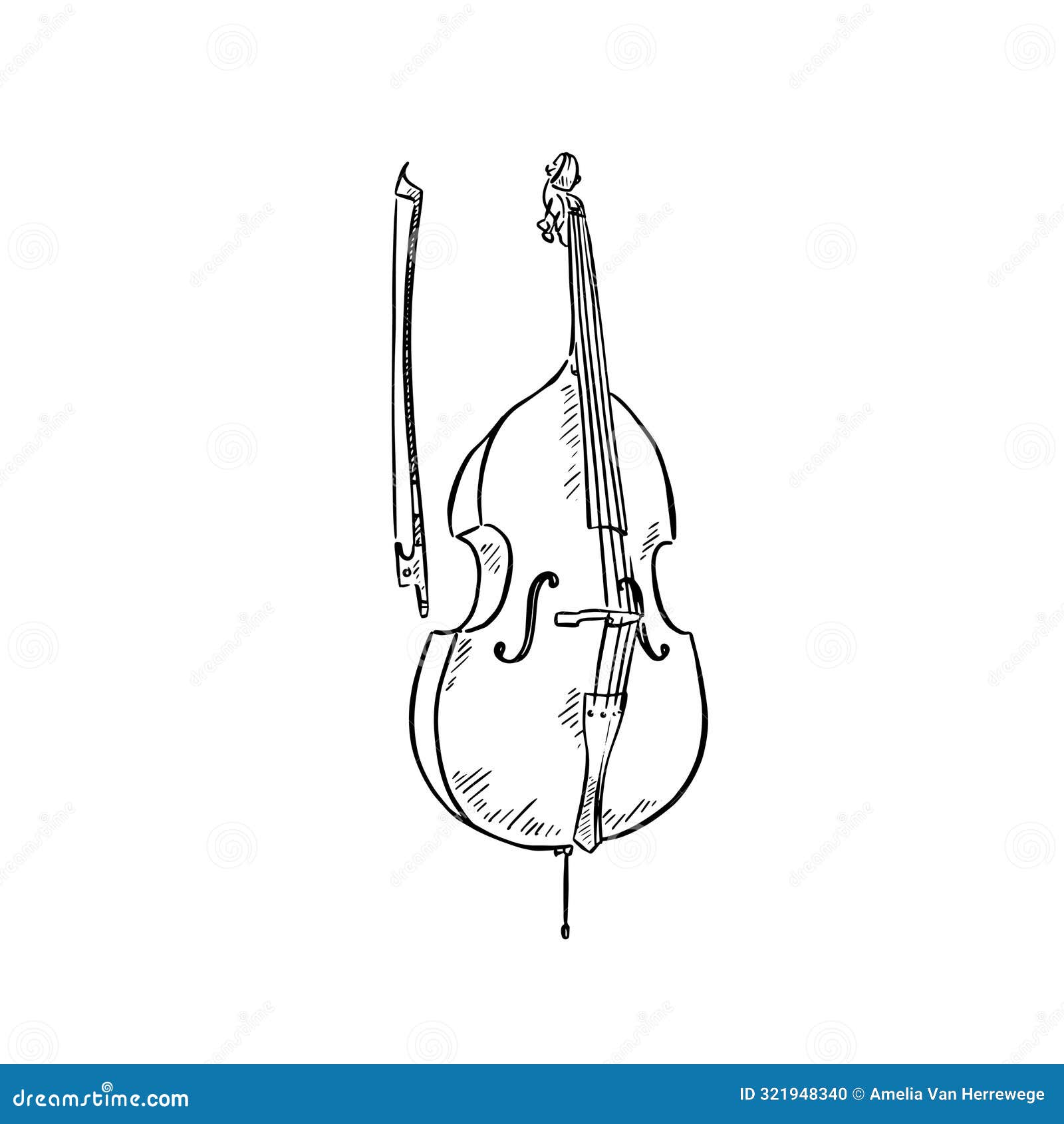 String Instrument Illustration Stock Vector - Illustration of melody ...