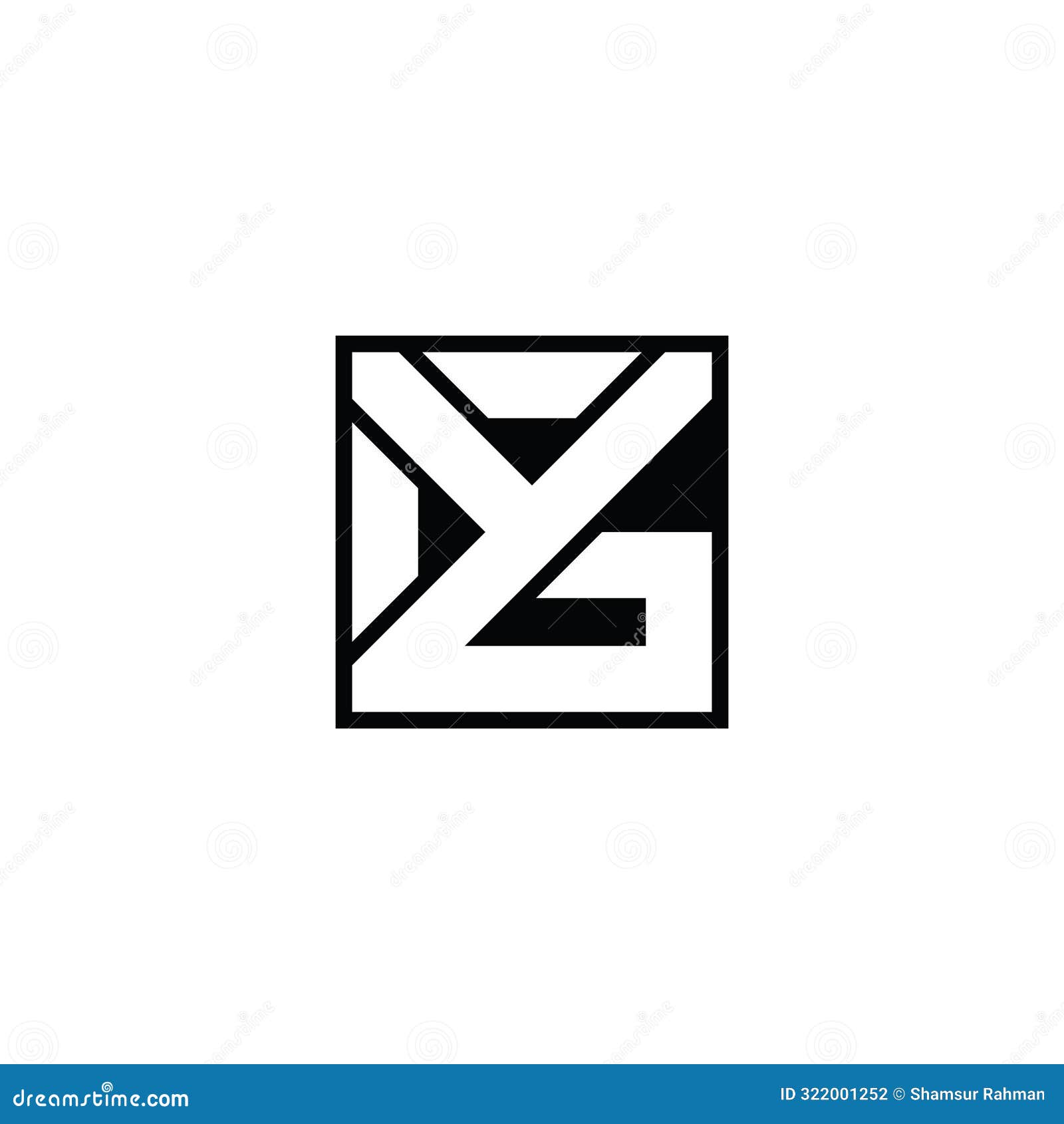 Alphabet Initials Logo YG, YG, G and Y Stock Vector - Illustration of ...