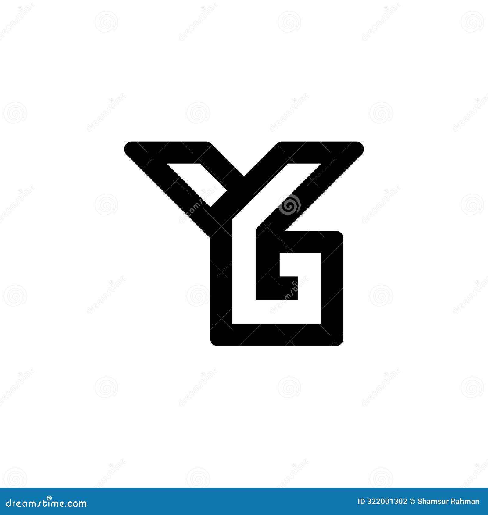 Alphabet Initials Logo YG, YG, G and Y Stock Vector - Illustration of ...