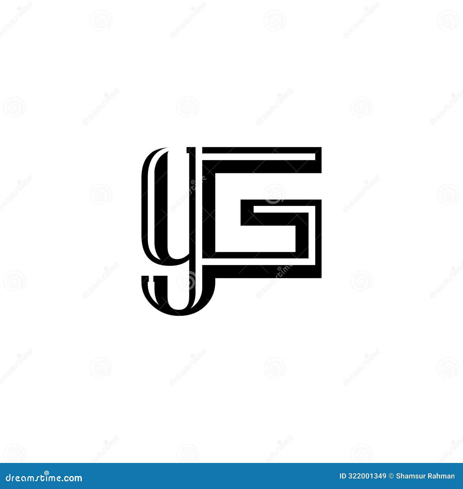 Alphabet Initials Logo YG, YG, G and Y Stock Vector - Illustration of ...