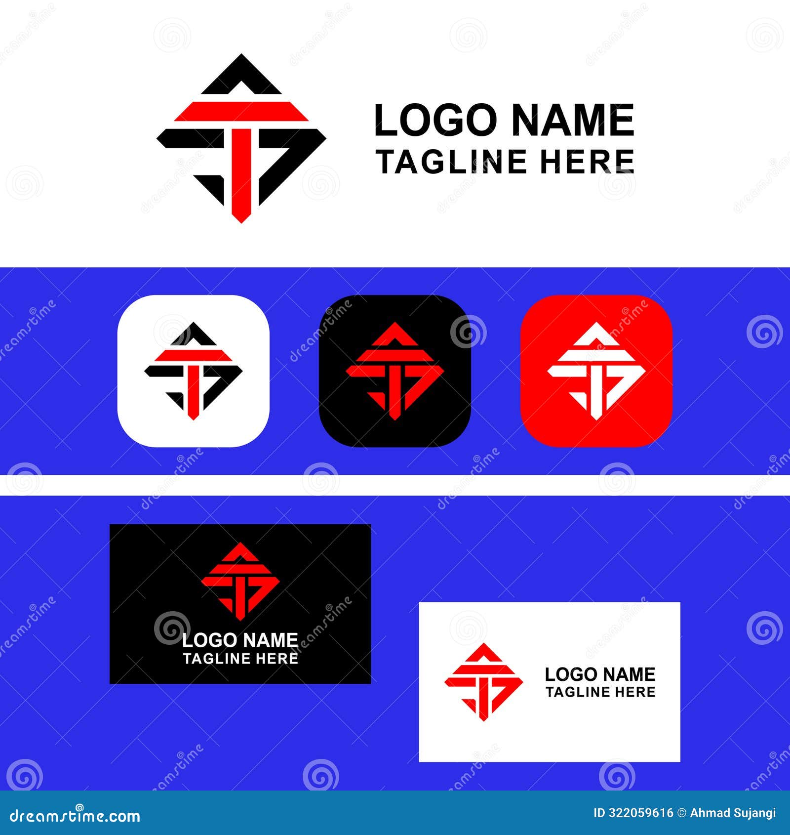 Creative ST Letter Logo Sign or Symbol Stock Vector - Illustration of ...