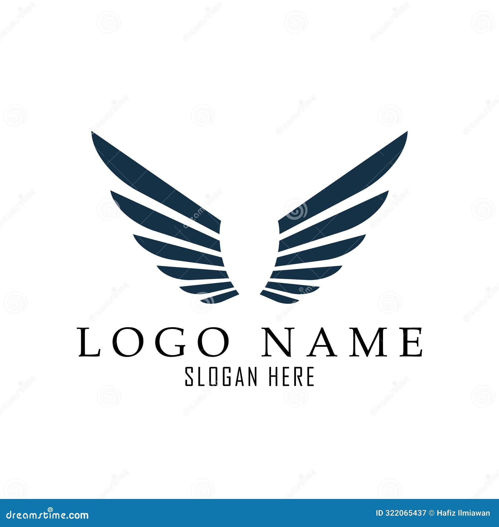 Simple Wings Logo Suitable for Freedom, Fly, Company and Business Stock ...