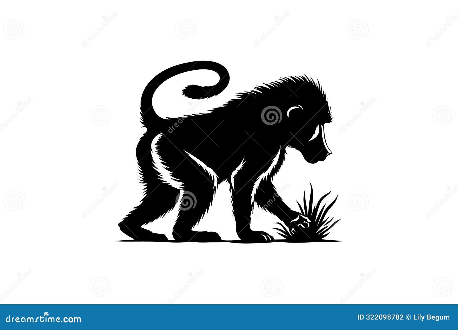 Baboon Vector Art and Illustration Stock Vector - Illustration of ...