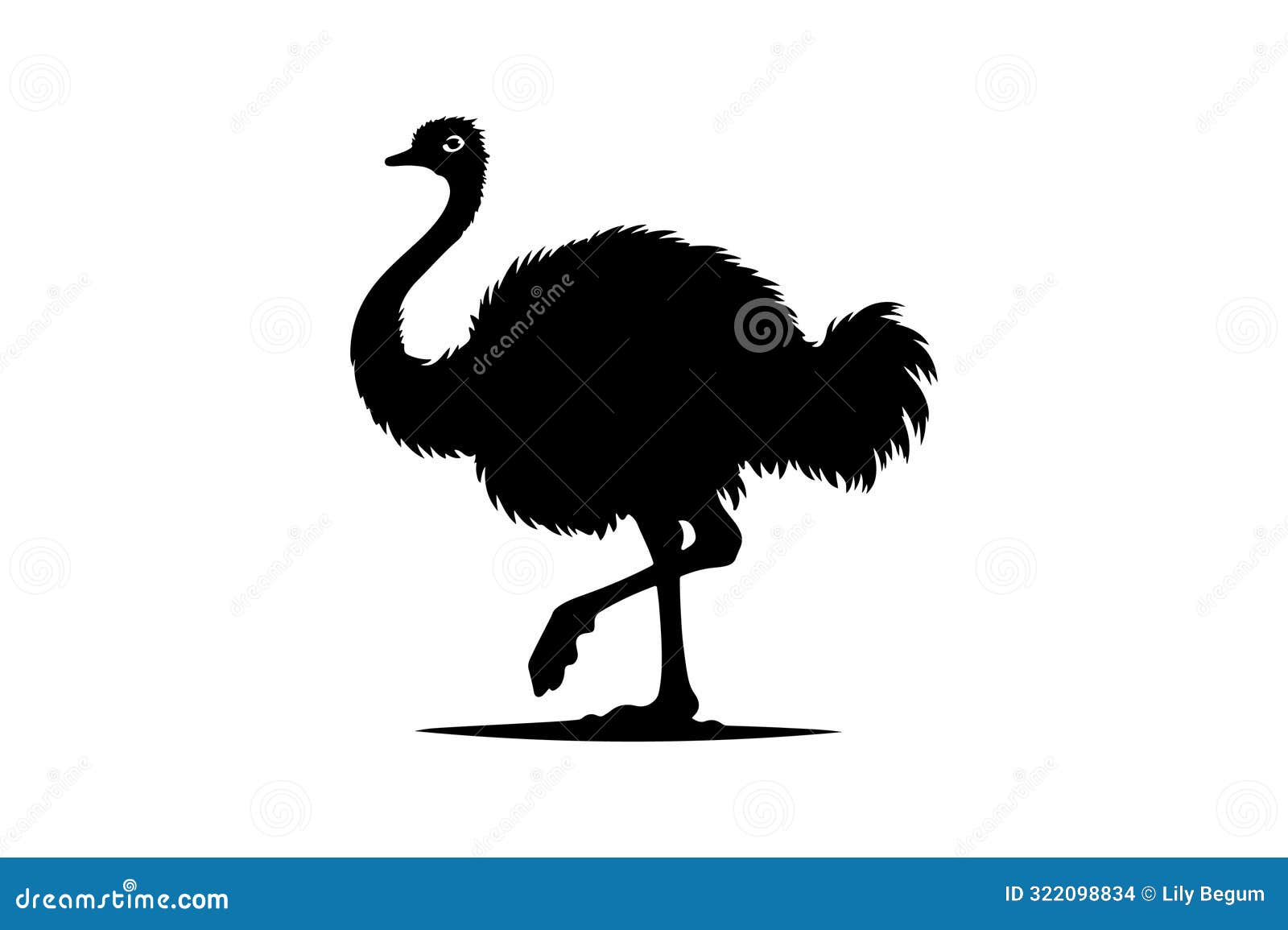Ostrich Vector Art and Illustration Stock Vector - Illustration of ...