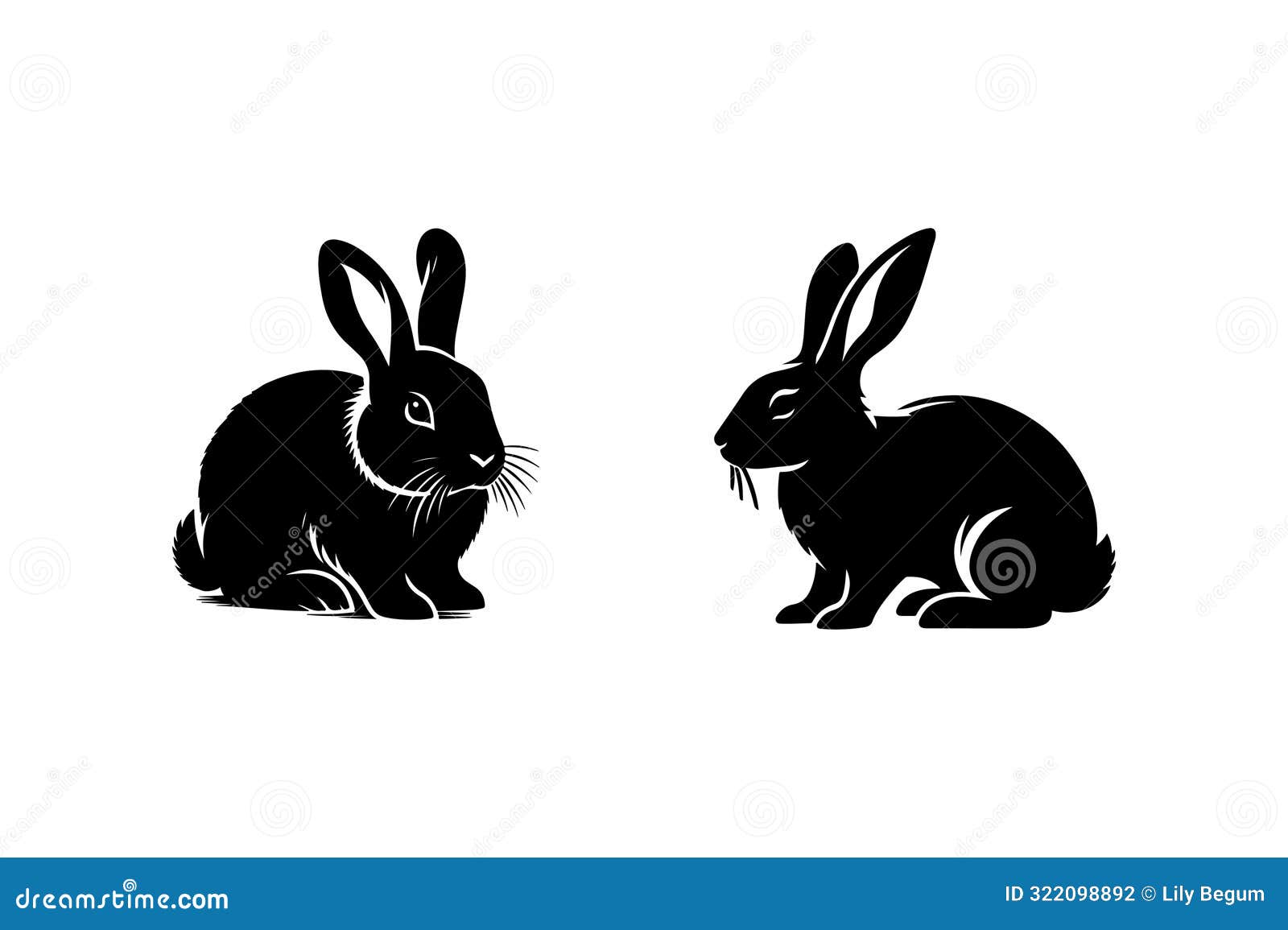 Rabbit Vector Art and Illustration Stock Vector - Illustration of tags ...