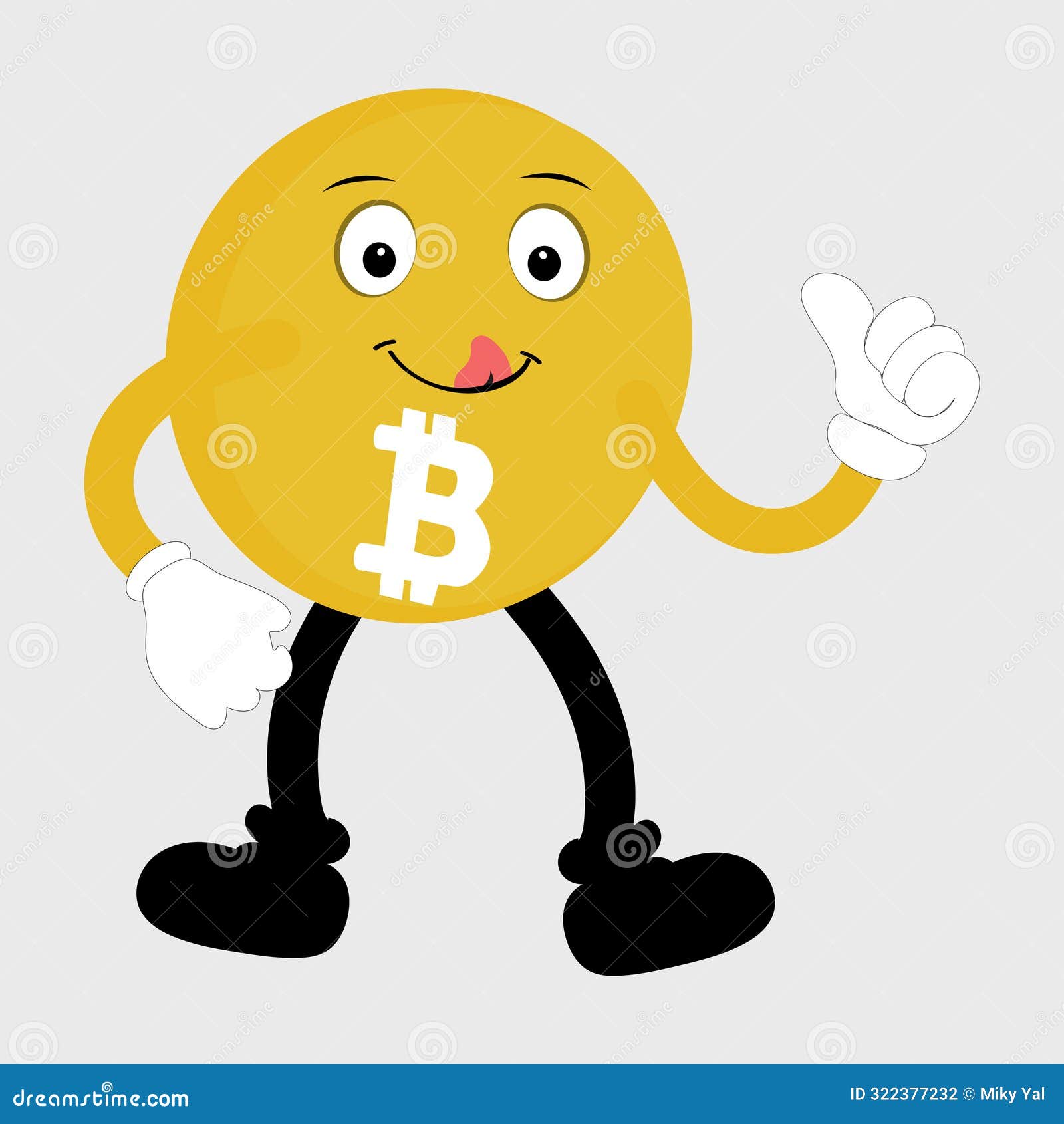 Bitcoin Crypto Currency Character Design Mascot, Gestures of Cute ...