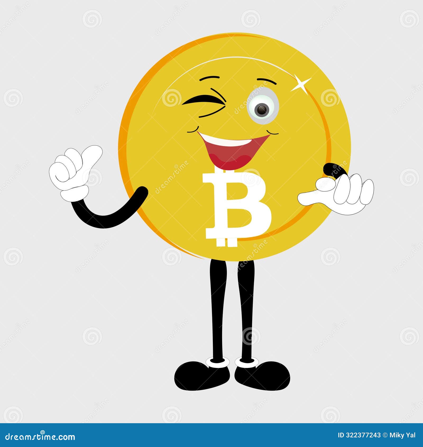 Bitcoin Crypto Currency Character Design Mascot, Gestures of Cute ...
