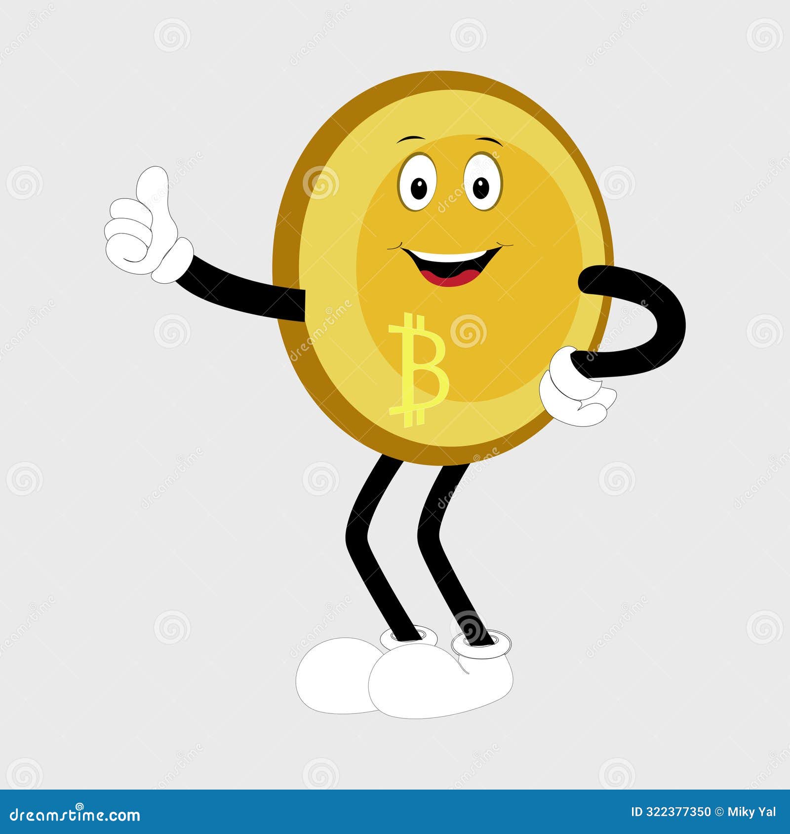 Bitcoin Crypto Currency Character Design Mascot, Gestures of Cute ...