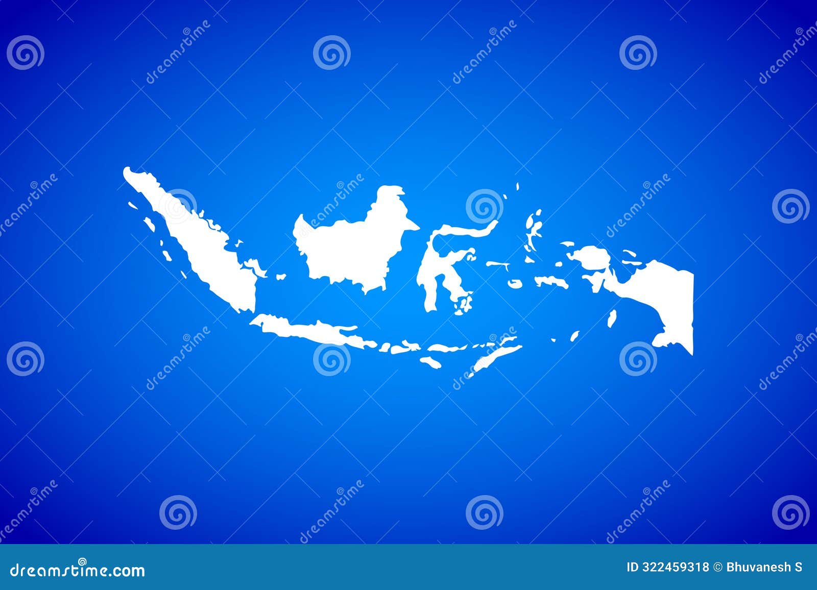 White Map Isolated on Blue Background Design Concept of Country ...