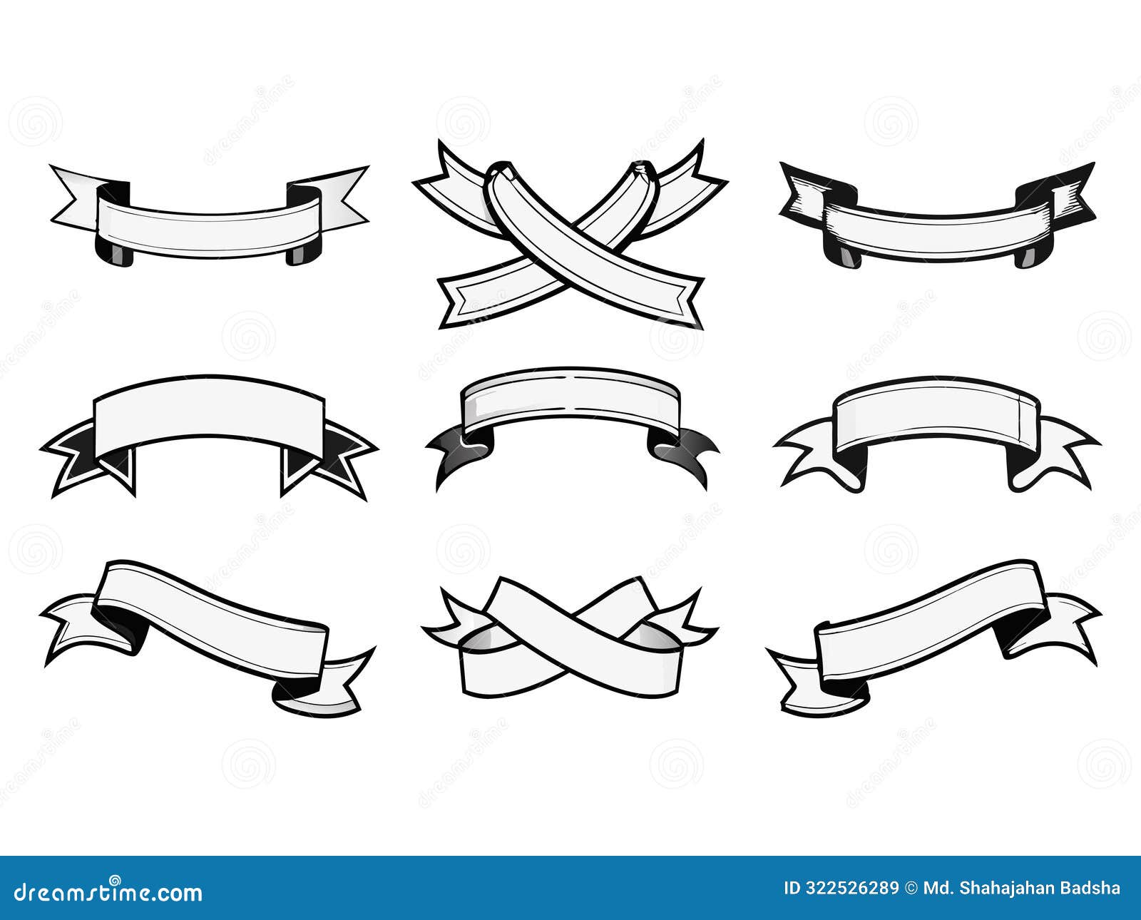Eps Vintage Banner Ribbon Clipart Vector. Stock Image - Illustration of ...