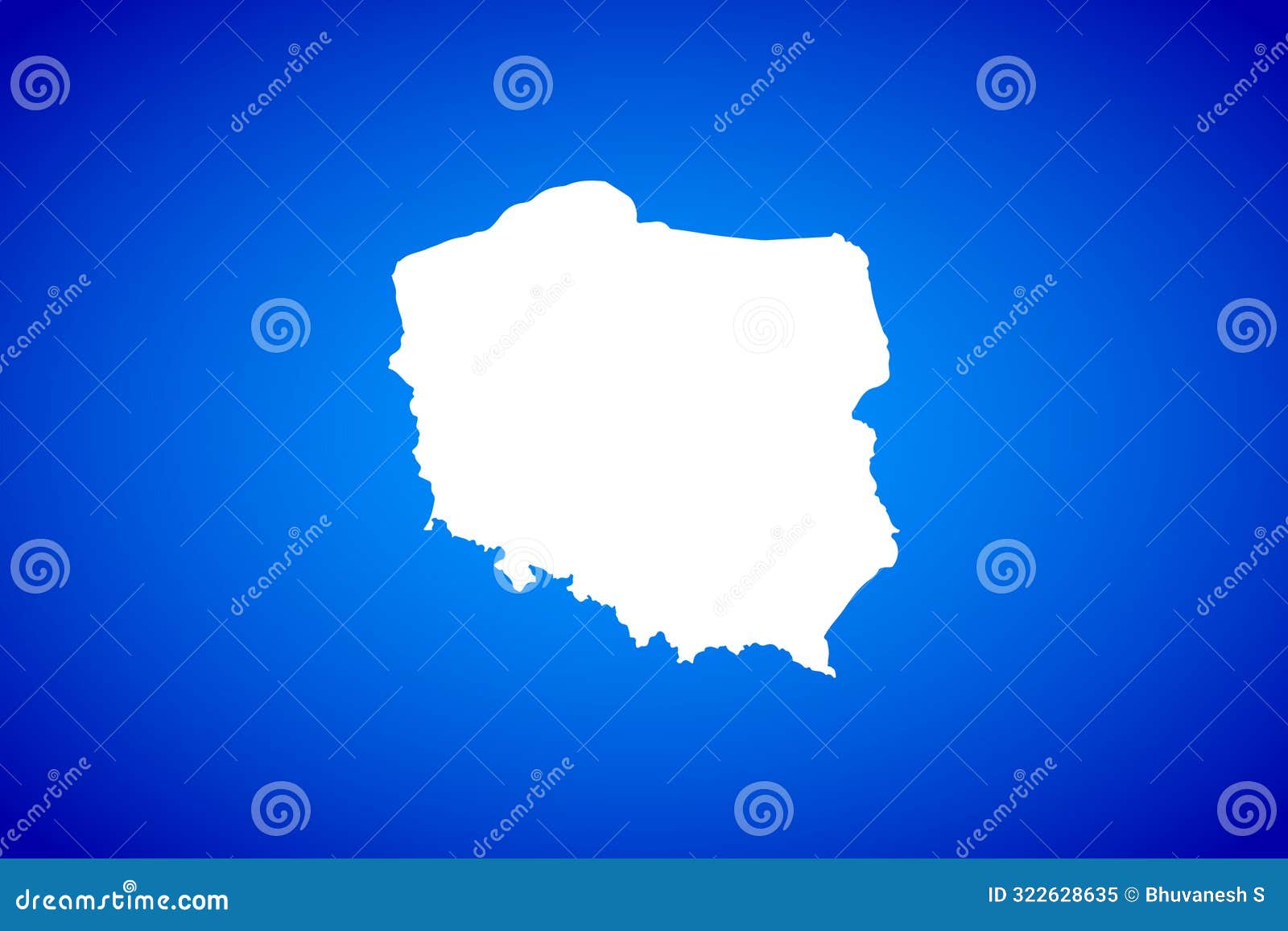 Blue Map Of Poland Administrative Divisions With Travel Infographic ...