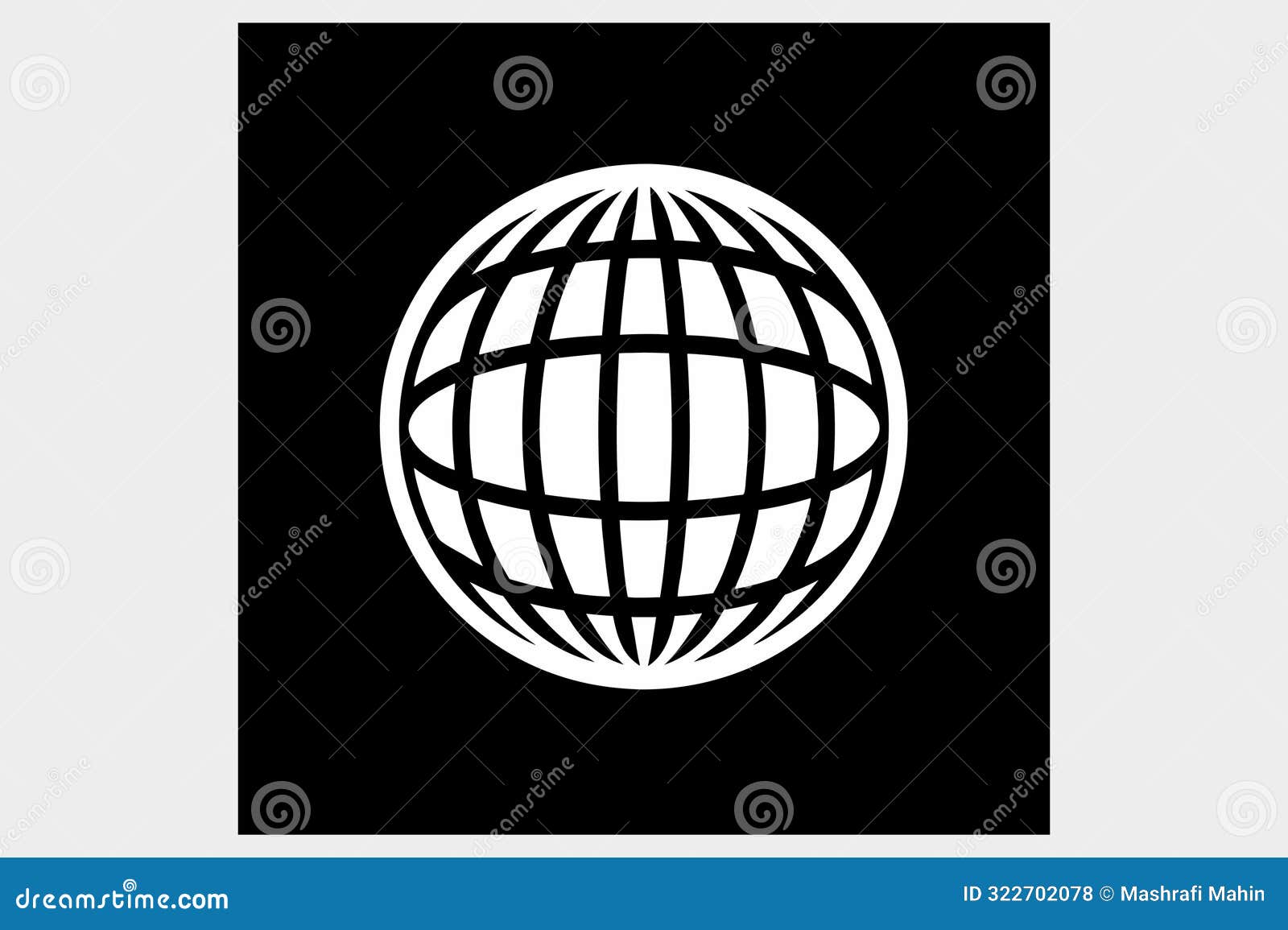 Simple Globe Icon Vector Illustration Stock Vector - Illustration of ...
