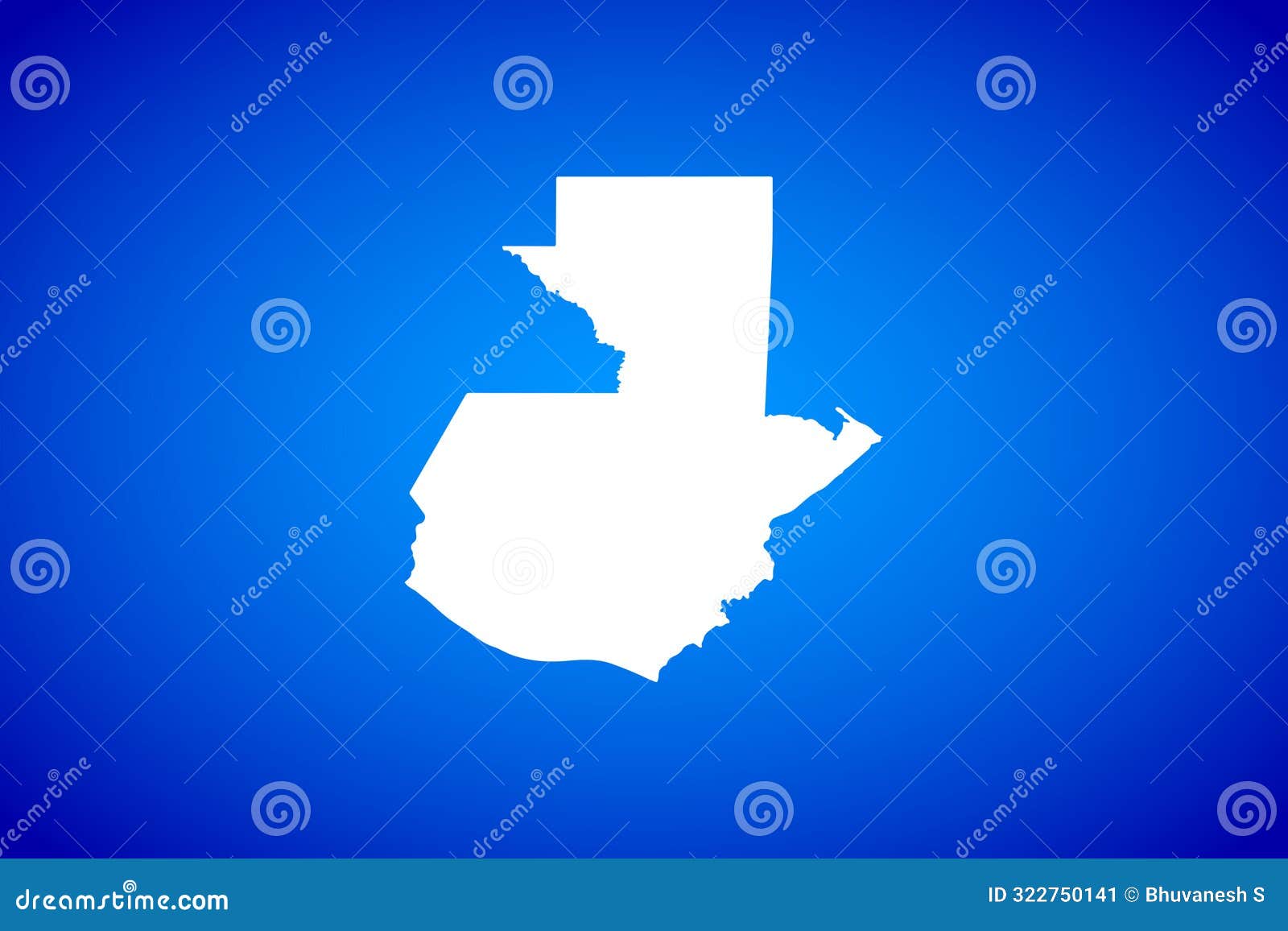 White Map Of Guatemala Cartoon Vector | CartoonDealer.com #204179761