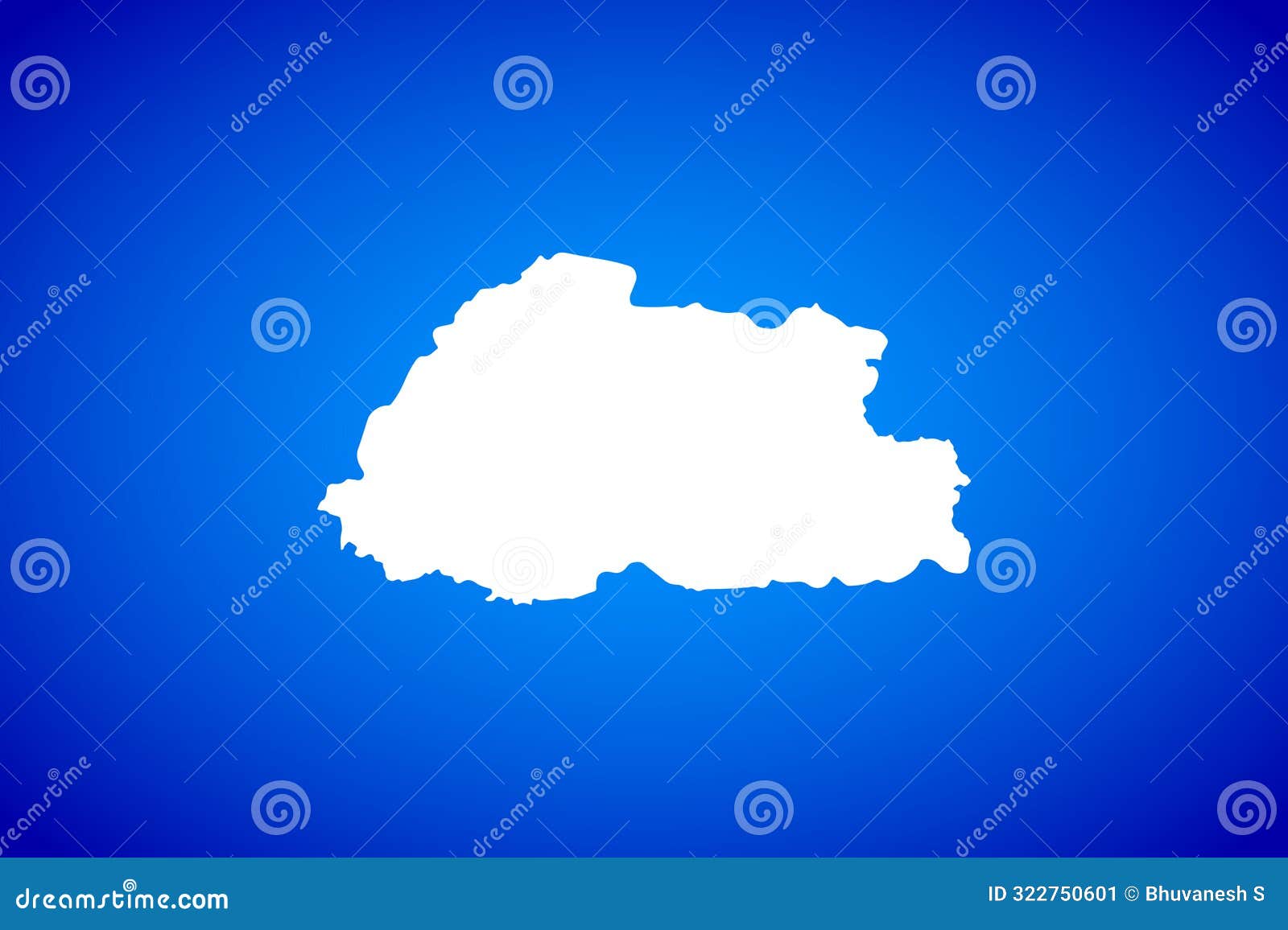 Bhutan Vector Country Map Thick Outline Icon | CartoonDealer.com #308728948