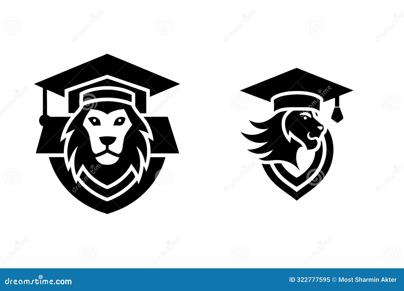 Minimalist Education Logo Vector Art Illustration. Stock Vector ...