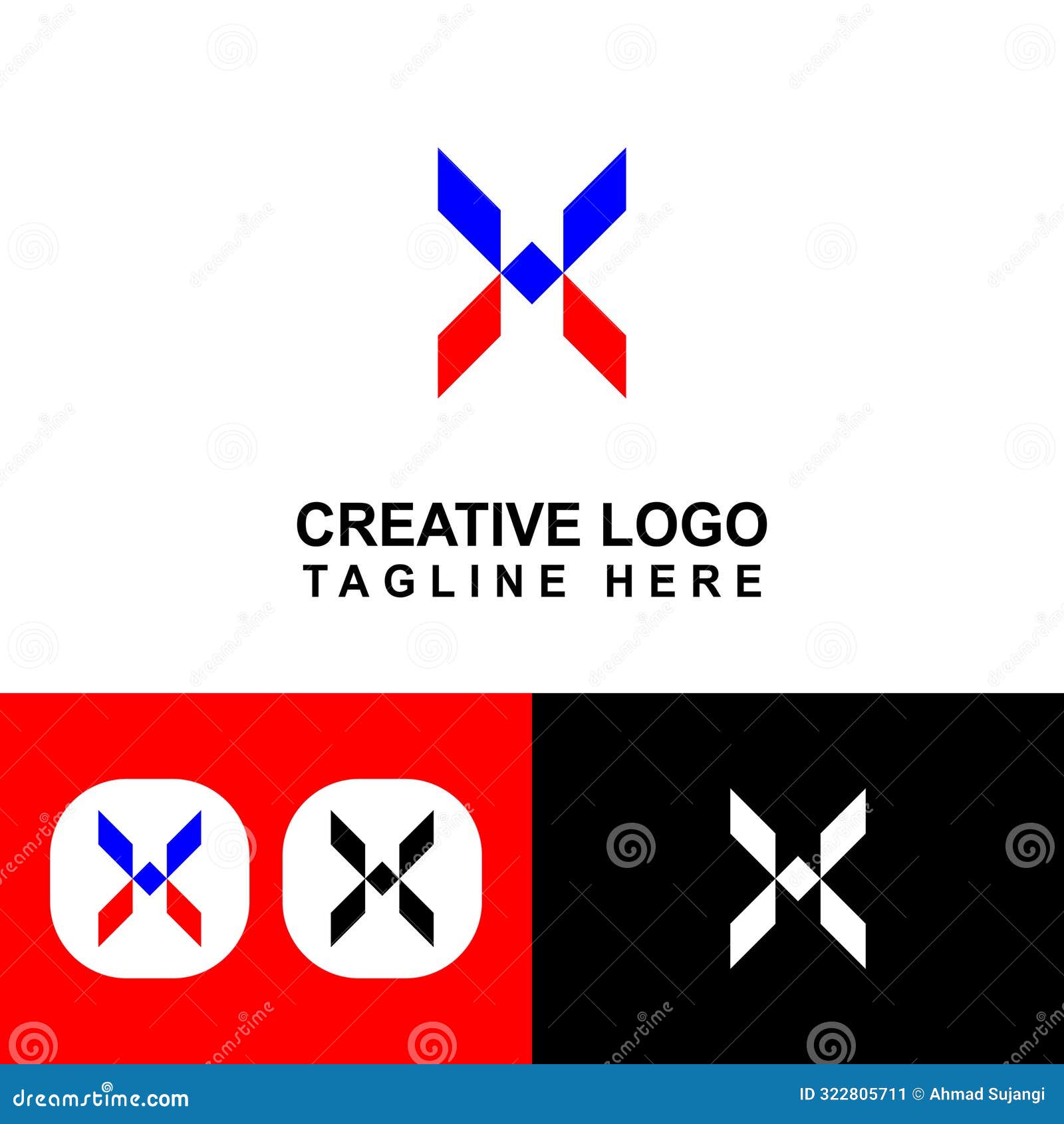 Awesome X Logo Design Template Stock Vector - Illustration of graphic ...