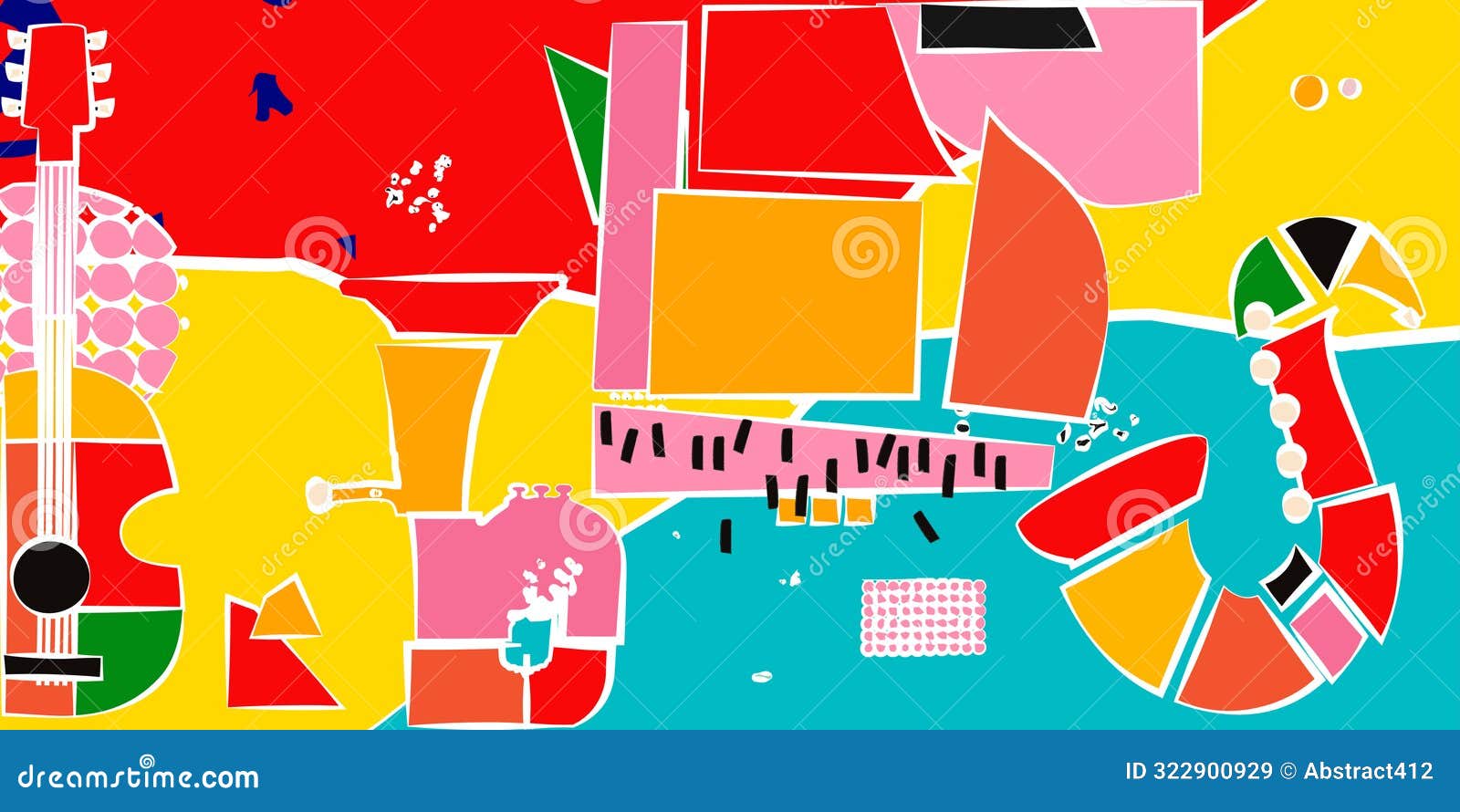 Musical Background, Listen and Download Music Concept Stock Vector ...