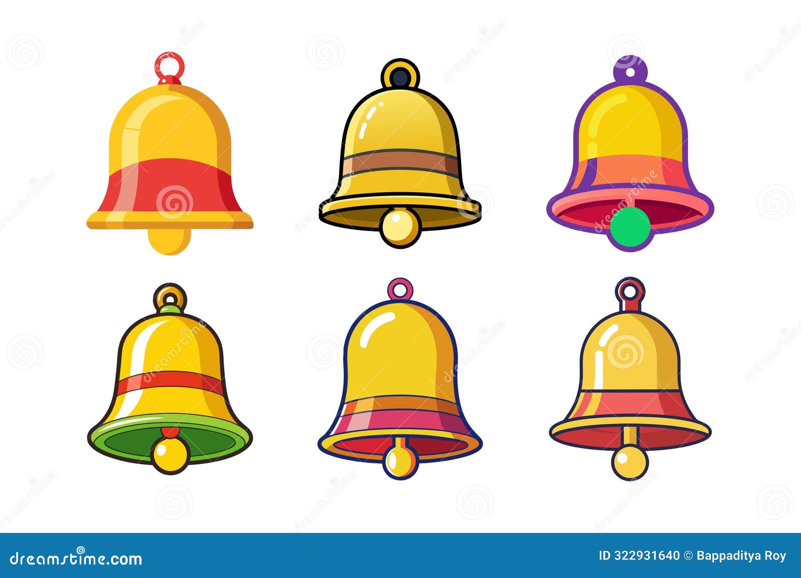 Set of bell icon stock vector. Illustration of service - 322931640