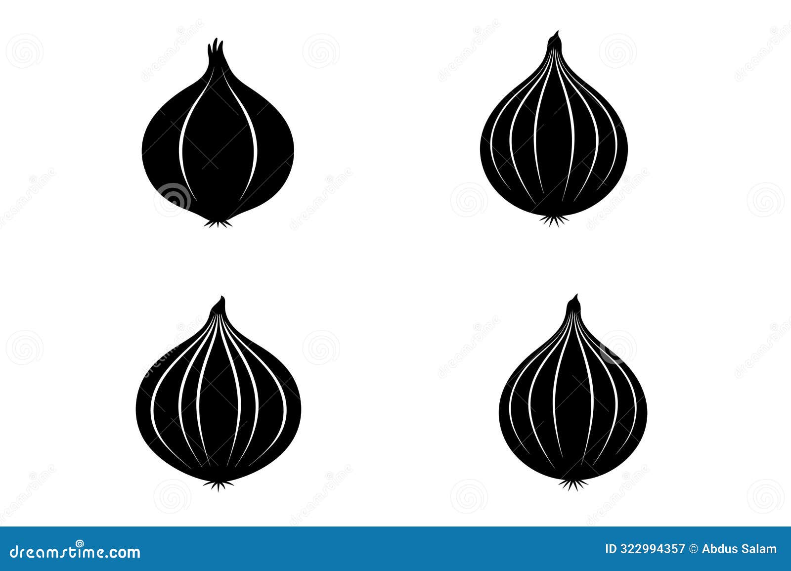 A Set of Onion Vector Illustration Stock Vector - Illustration of pack ...
