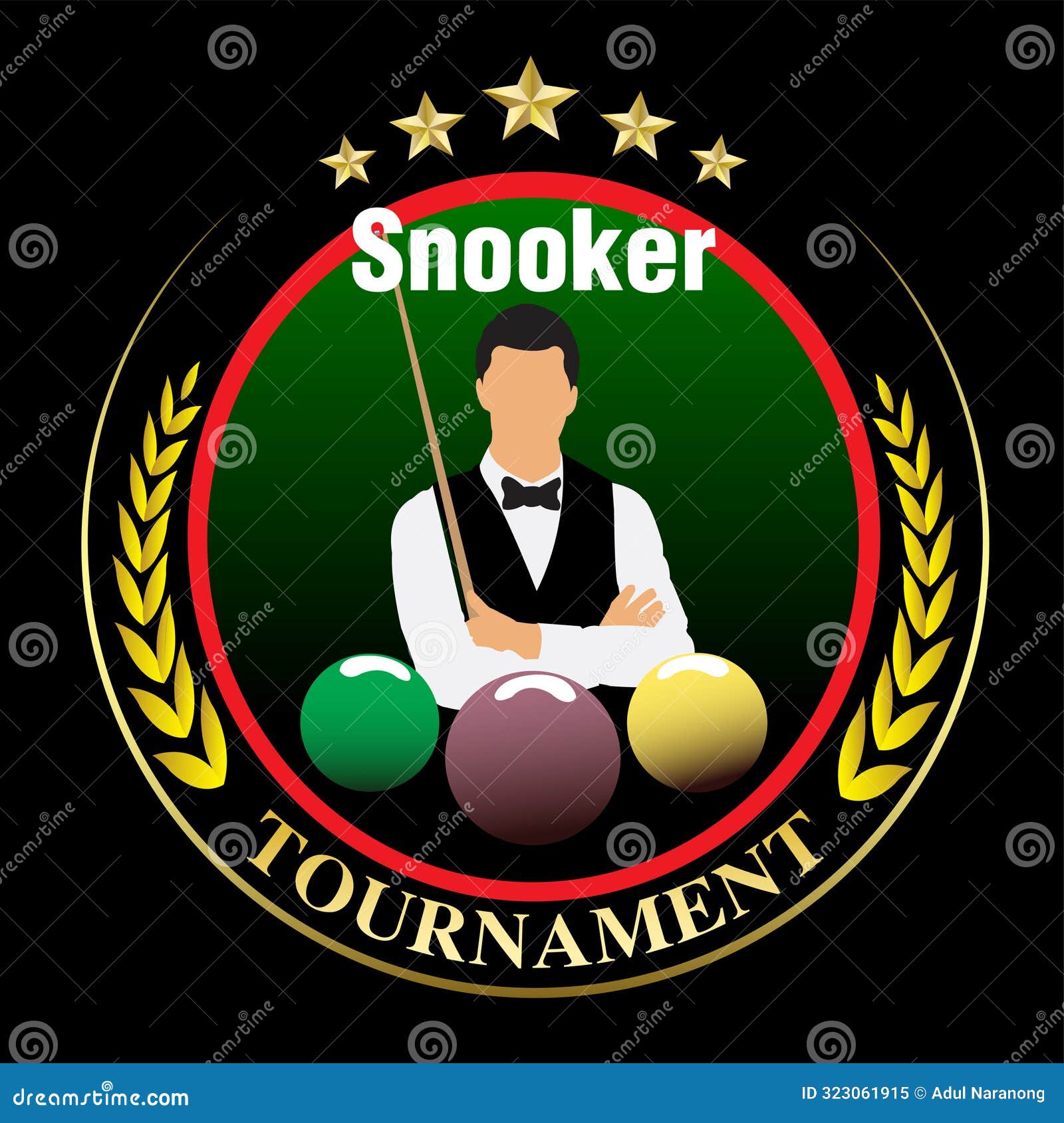 Snooker World Championship, Stock Vector - Illustration of champion ...