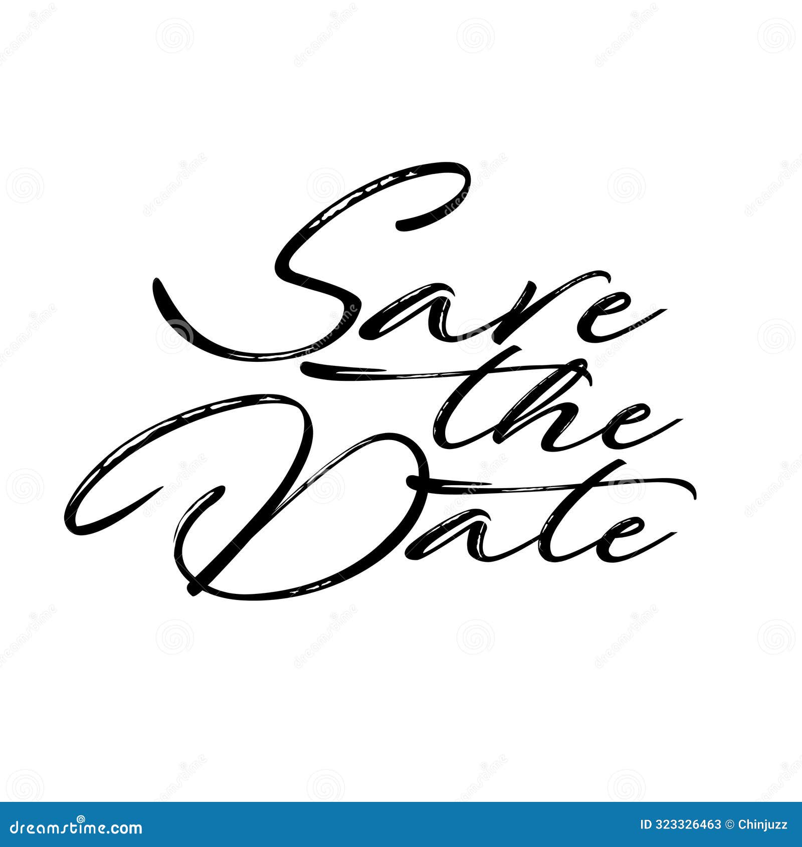 Save the Date Text Vector Icon Stock Vector - Illustration of ...