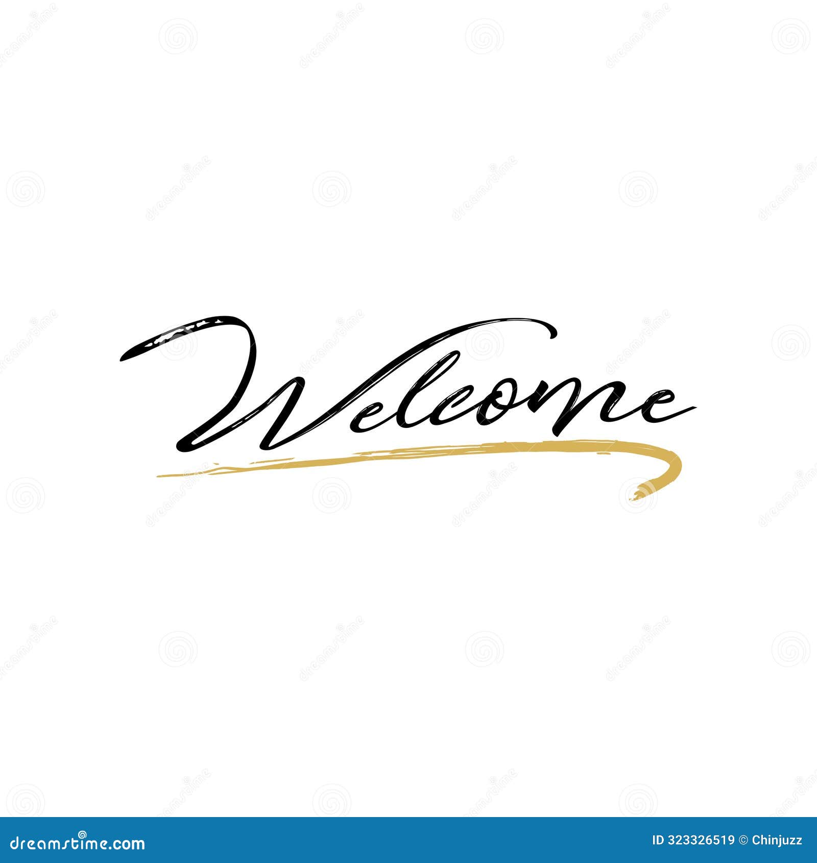 Welcome Inscription Text on Isolated White Background Stock ...