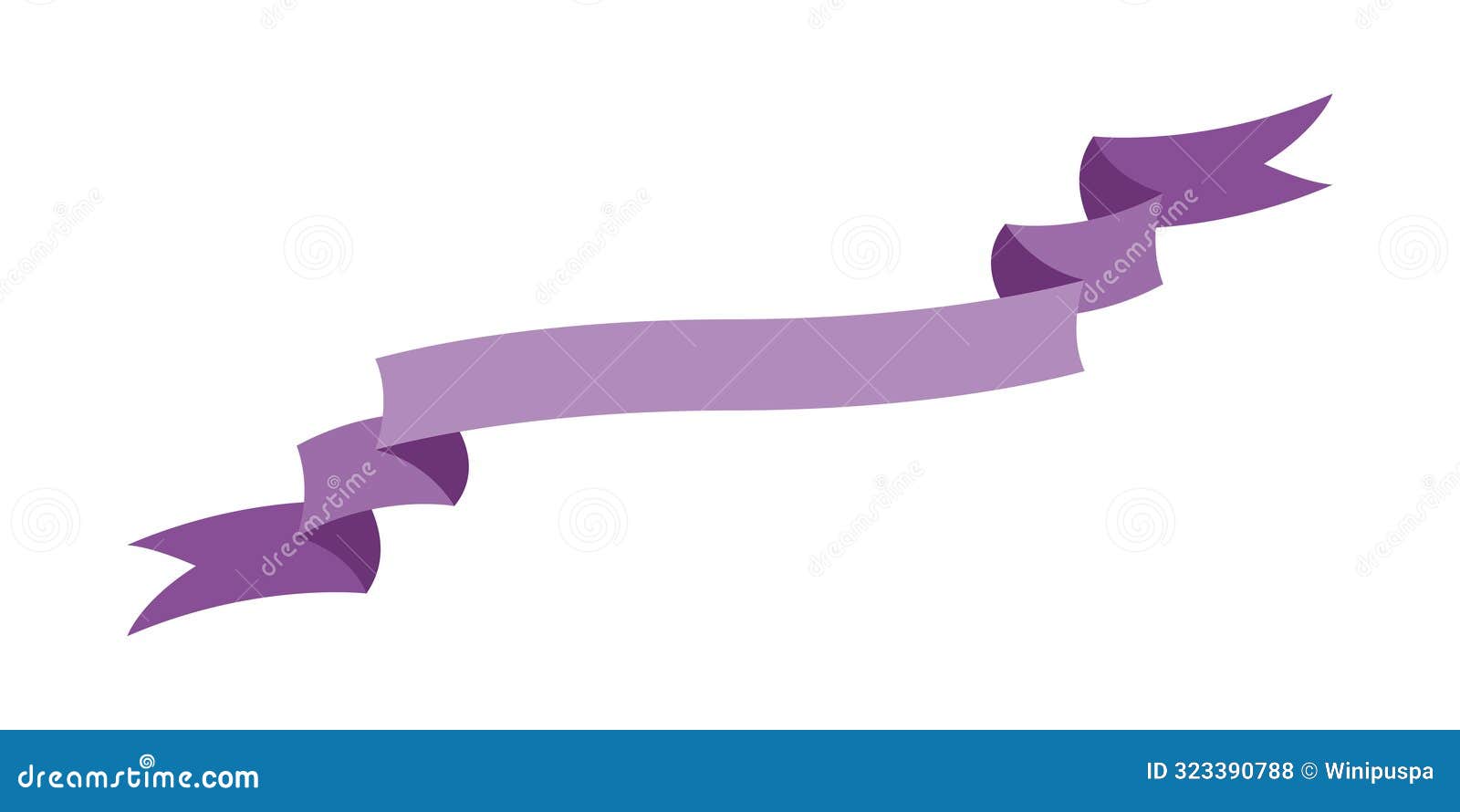 Ribbon Banner. Simple Ribbons Stock Vector - Illustration of isolated ...