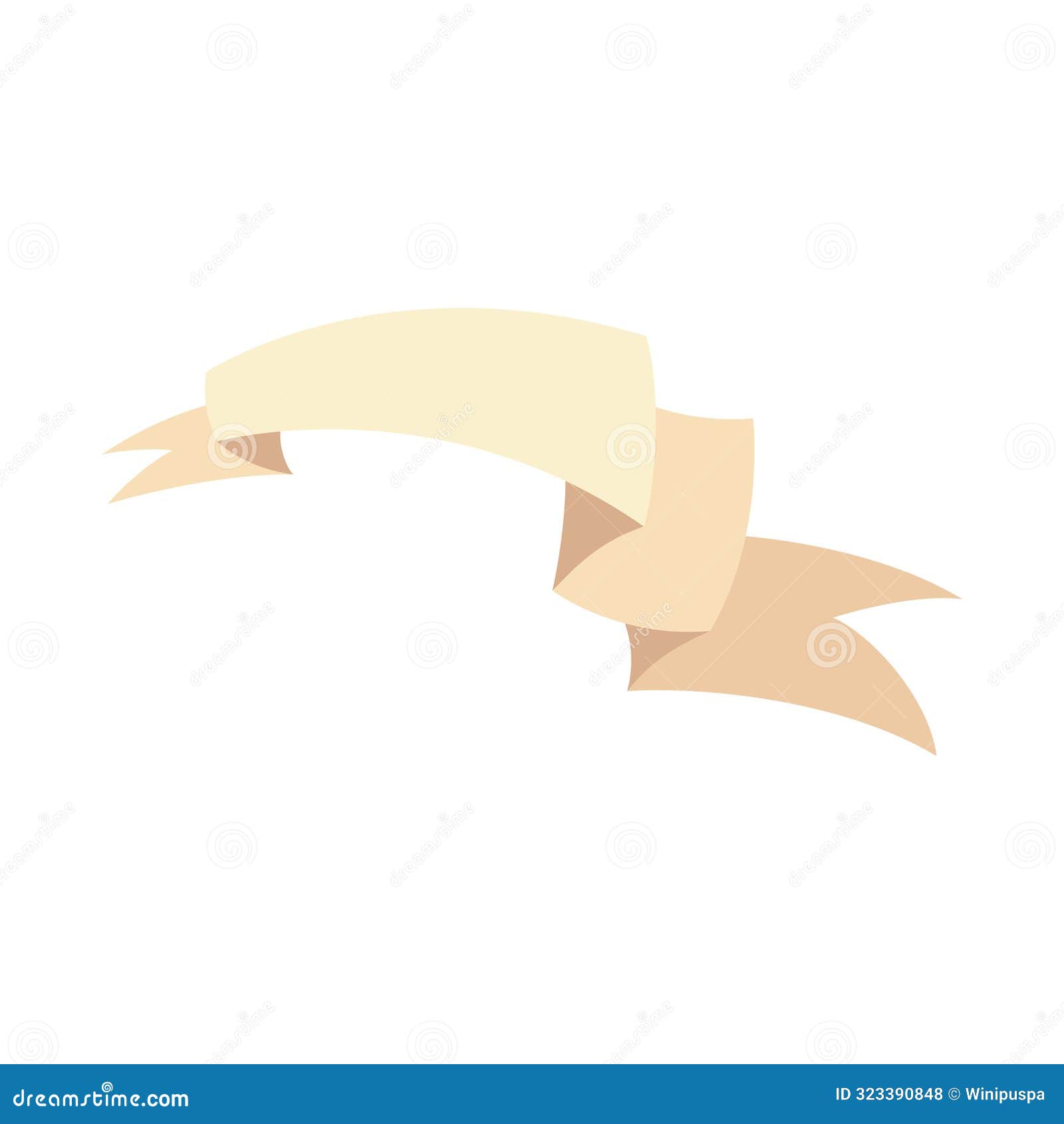 Ribbon Banner. Simple Ribbons Stock Vector - Illustration of badge ...