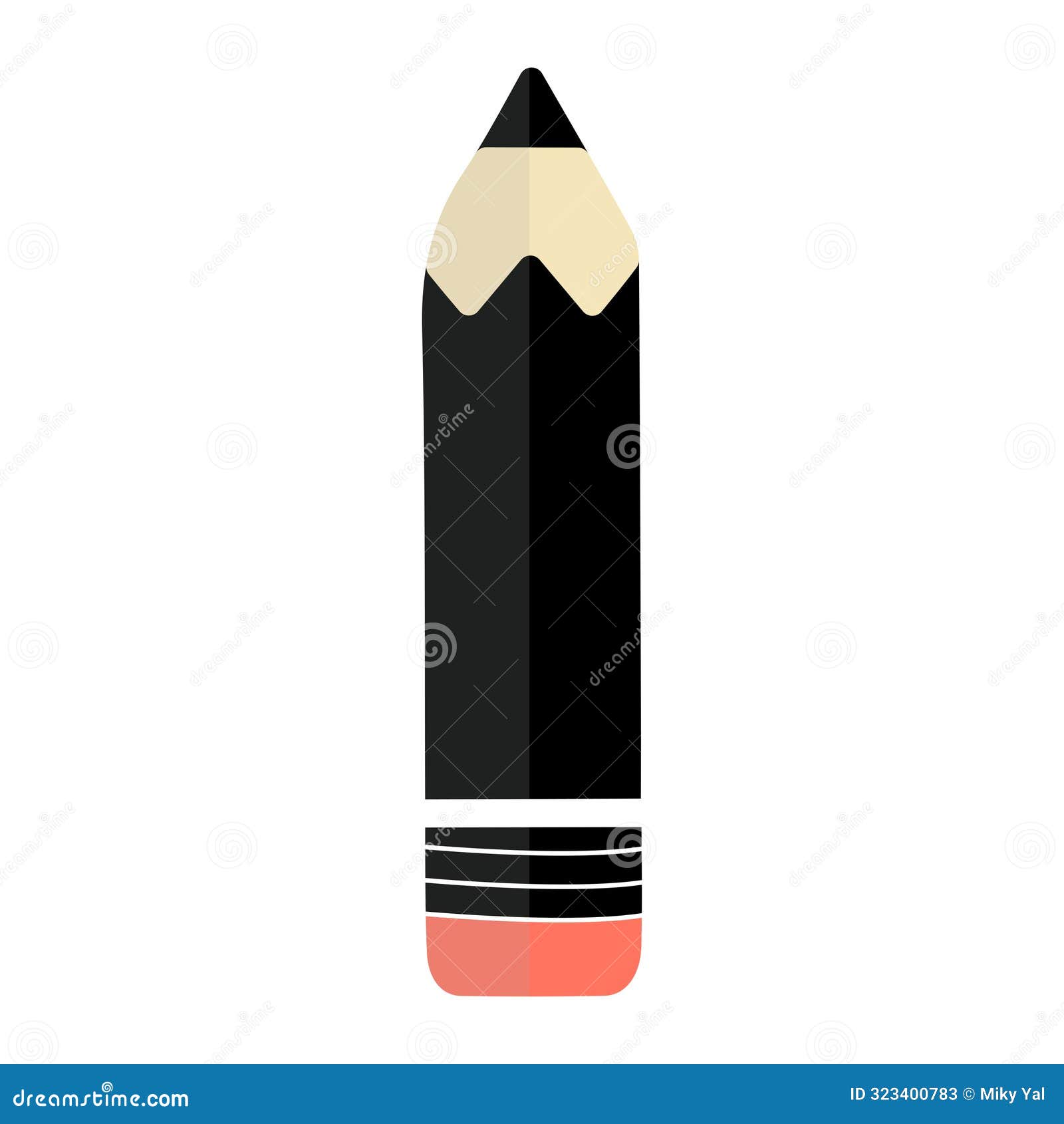 Cartoon Pencil Write School Design Vector Illustration Eps 10 Stock ...