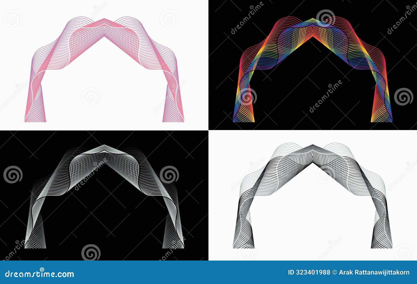 Abstract Dome Shape Modern Graphic Design Stock Vector - Illustration ...