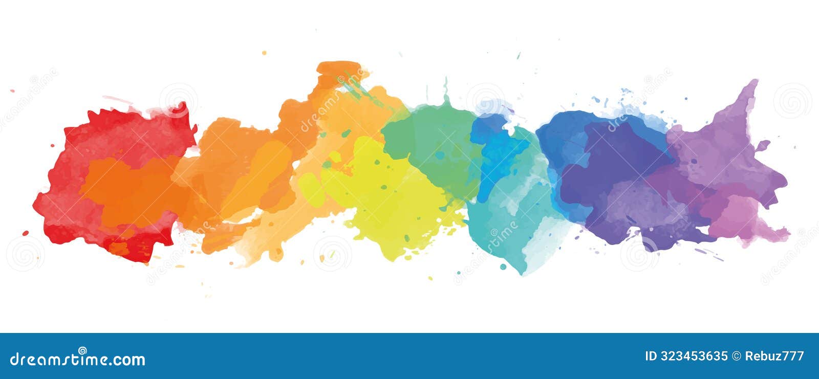 Bright Colorful Banner. Vector Horizontal Banner with Colorful ...