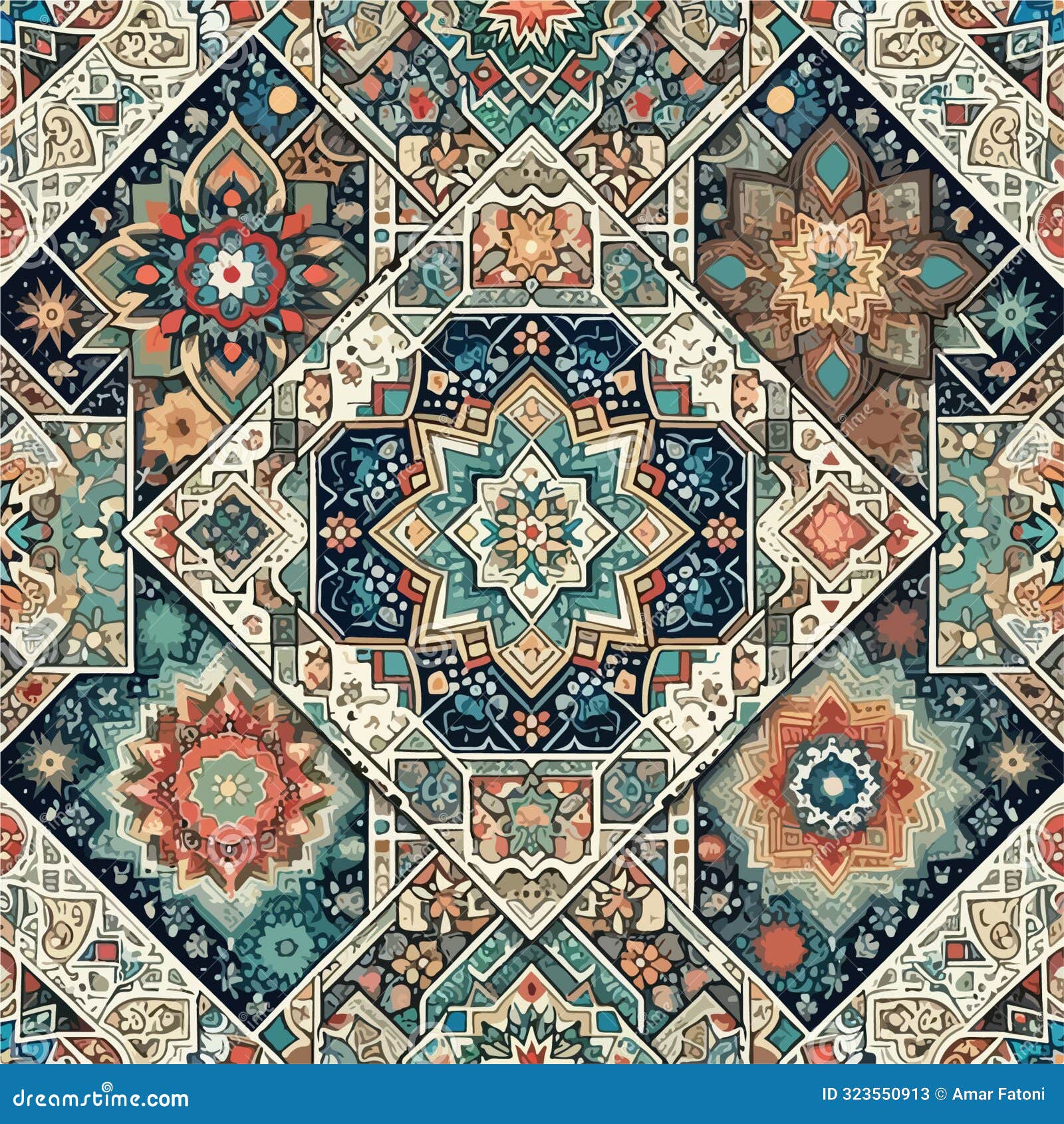 Simple Vector Islamic Pattern Stock Vector - Illustration of creative ...